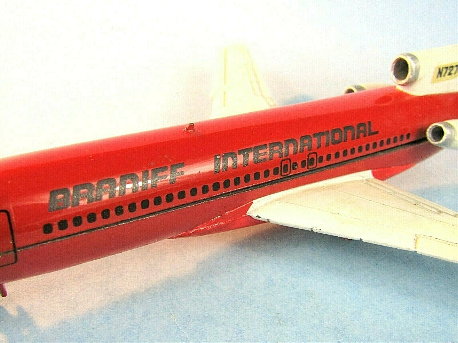 AERO MINI DIECAST METAL JET BRANIFF INTERNATIONAL AIRLINES BOEING 727 ...