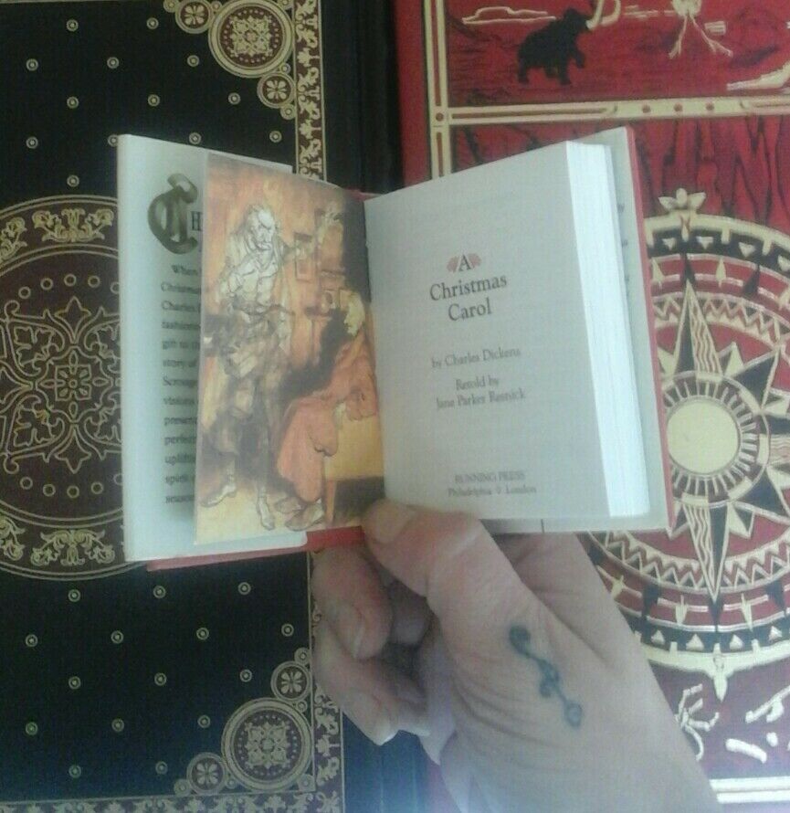 Miniature Book Charles Dickens A Christmas Carol Illustrated Running ...