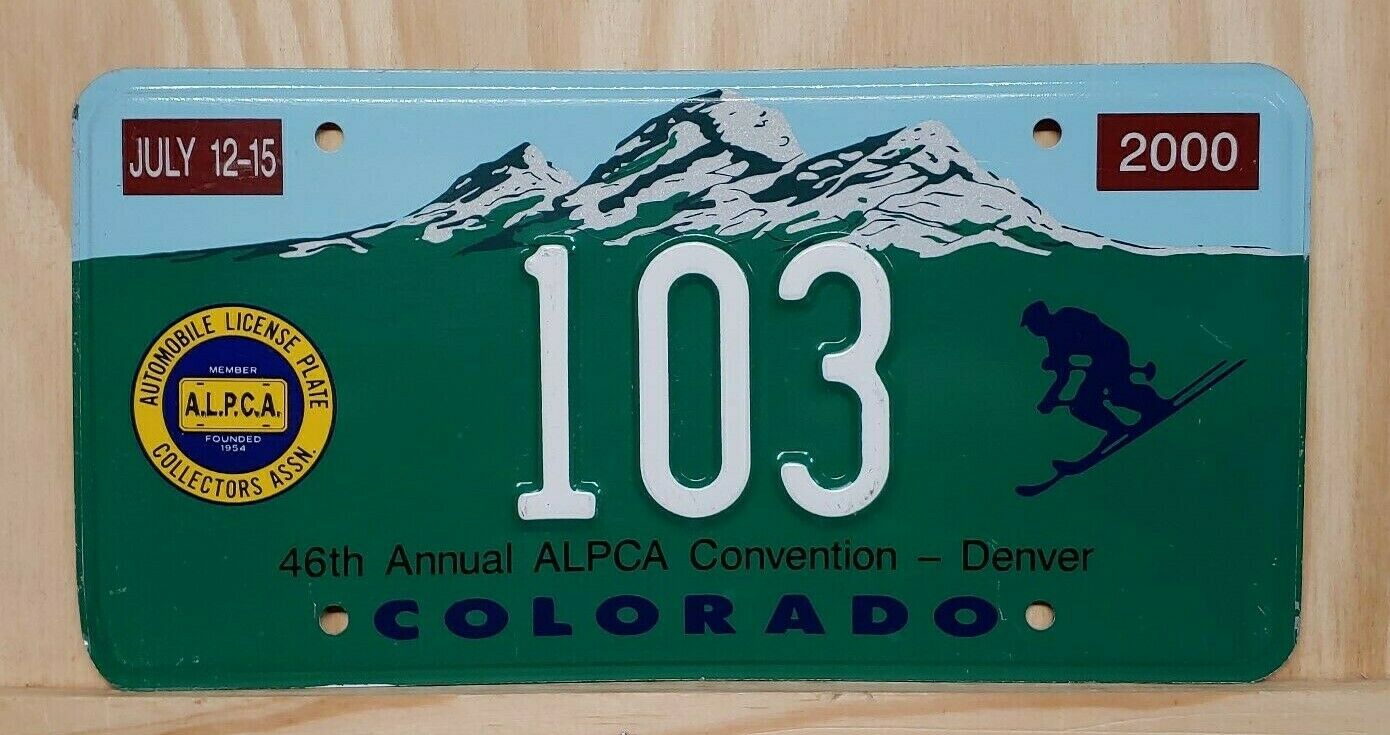 COLORADO " ALPCA 46th ANNUAL CONVENTION " LICENSE PLATE | #19124006