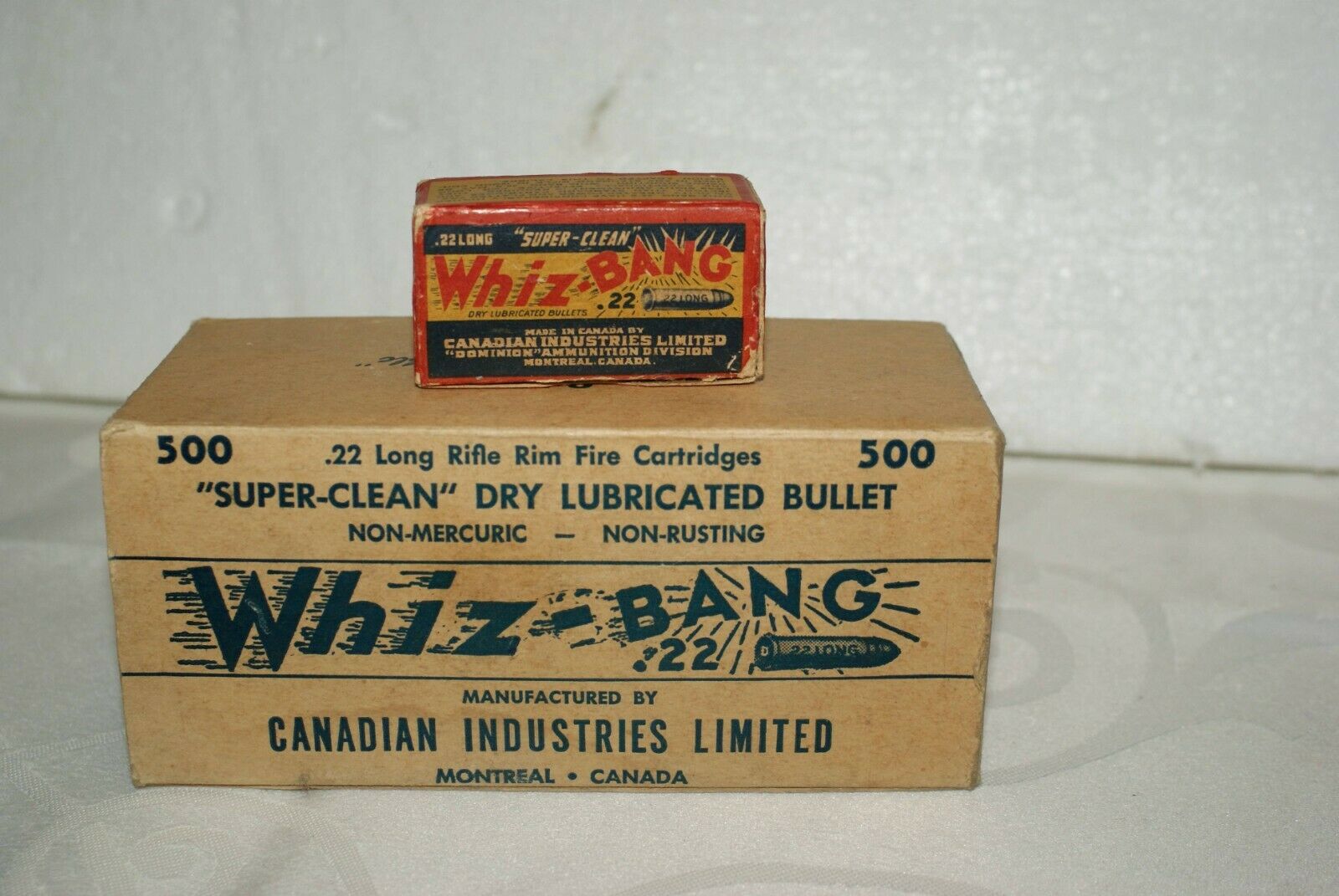 (2) Vintage CIL Canadian Industries Limited. 22 Whiz Bang Ammo Boxes ...