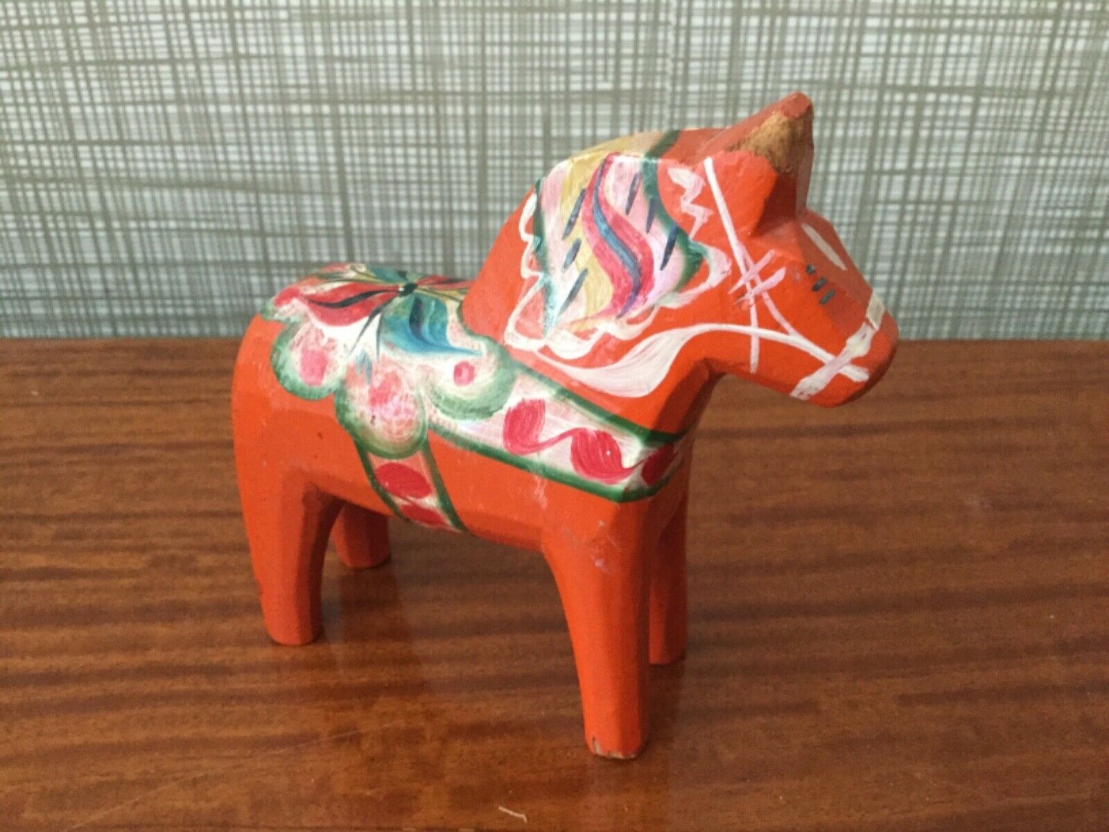 Dala Swedish Folk Art Horse Vintage Dala Wooden Horse Hand Carved And ...