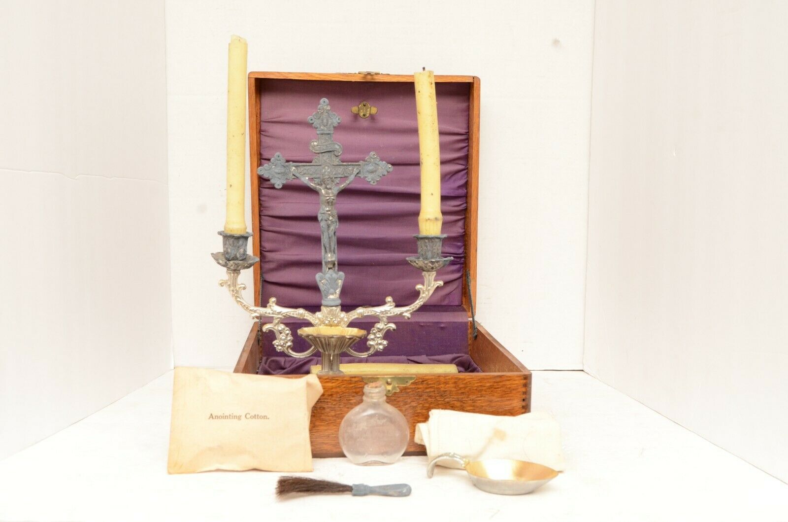Antique Catholic Last Rites /Sick Call Box Vintage | #19457915