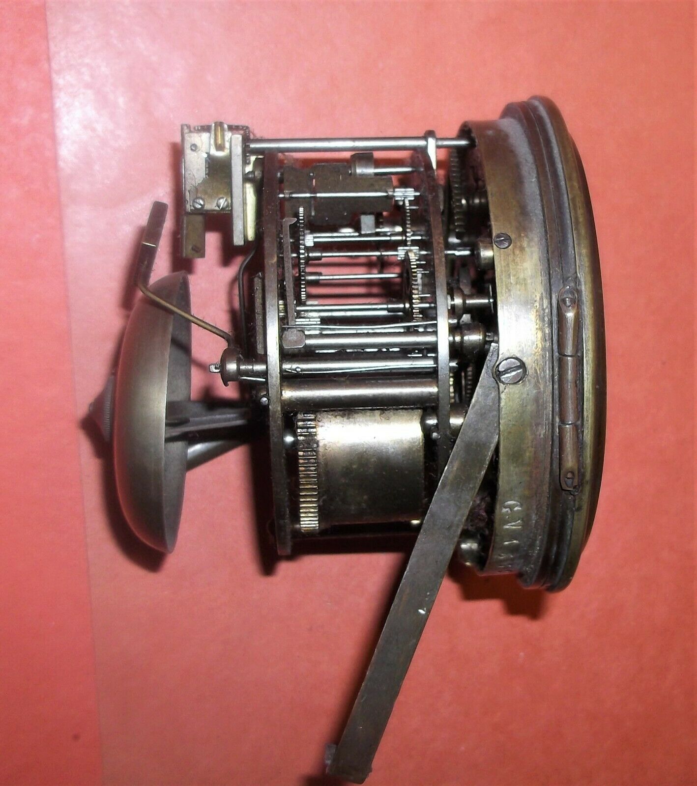 ANTIQUE FRENCH 8 DAY BELL STRIKE CLOCK MOVEMENT WITH PENDULUM. FOR ...