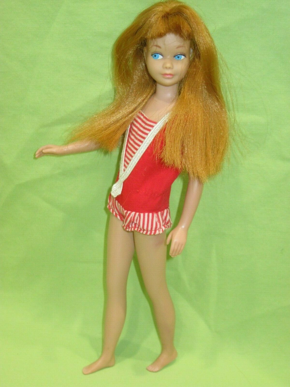 VINTAGE Barbie Sister 1960 ' S Straight Leg SKIPPER Red Titian Hair ...