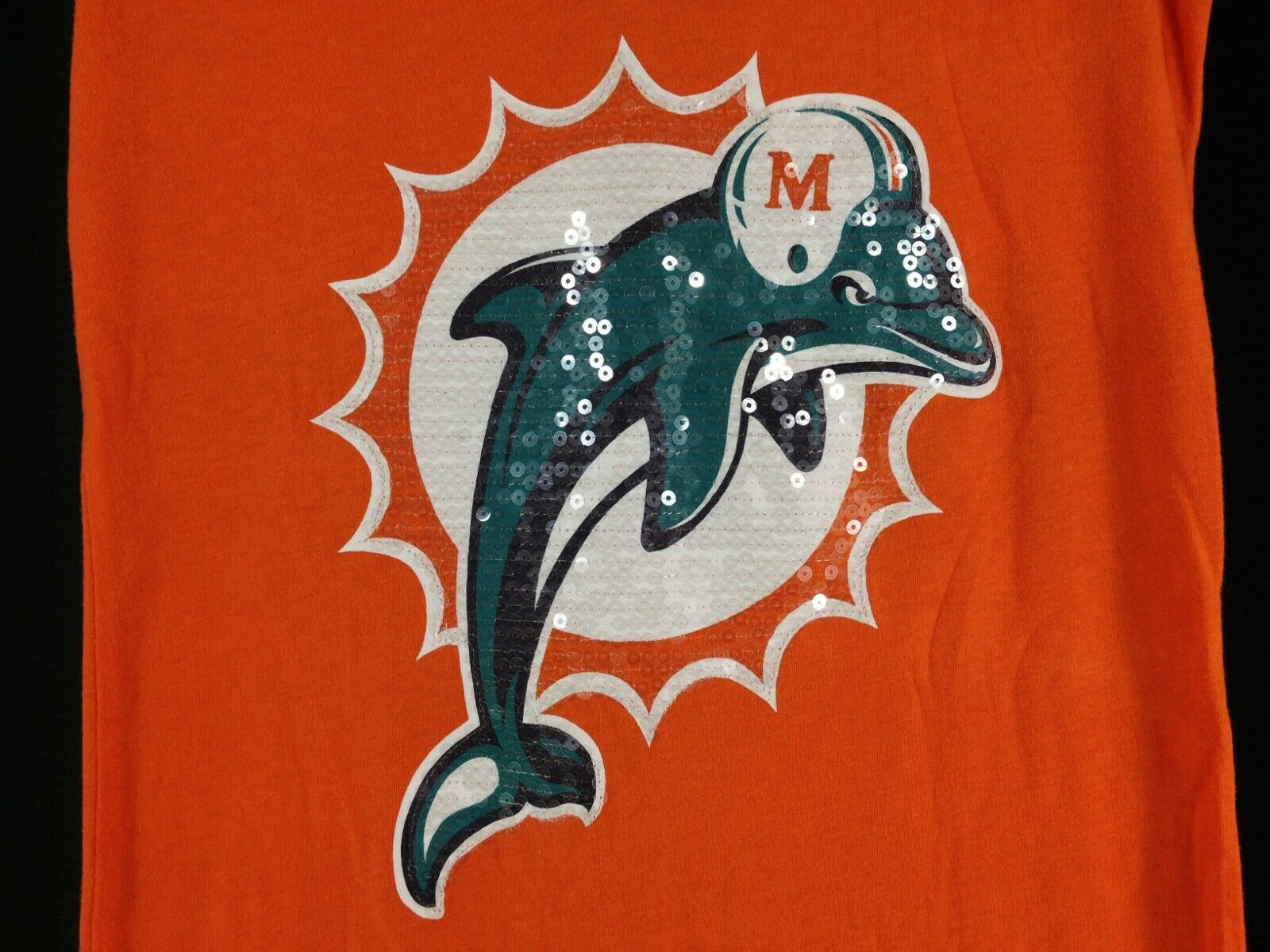 Miami Dolphins NFL Pink Victorias Secret Women ' S Bling Sequins V Neck ...