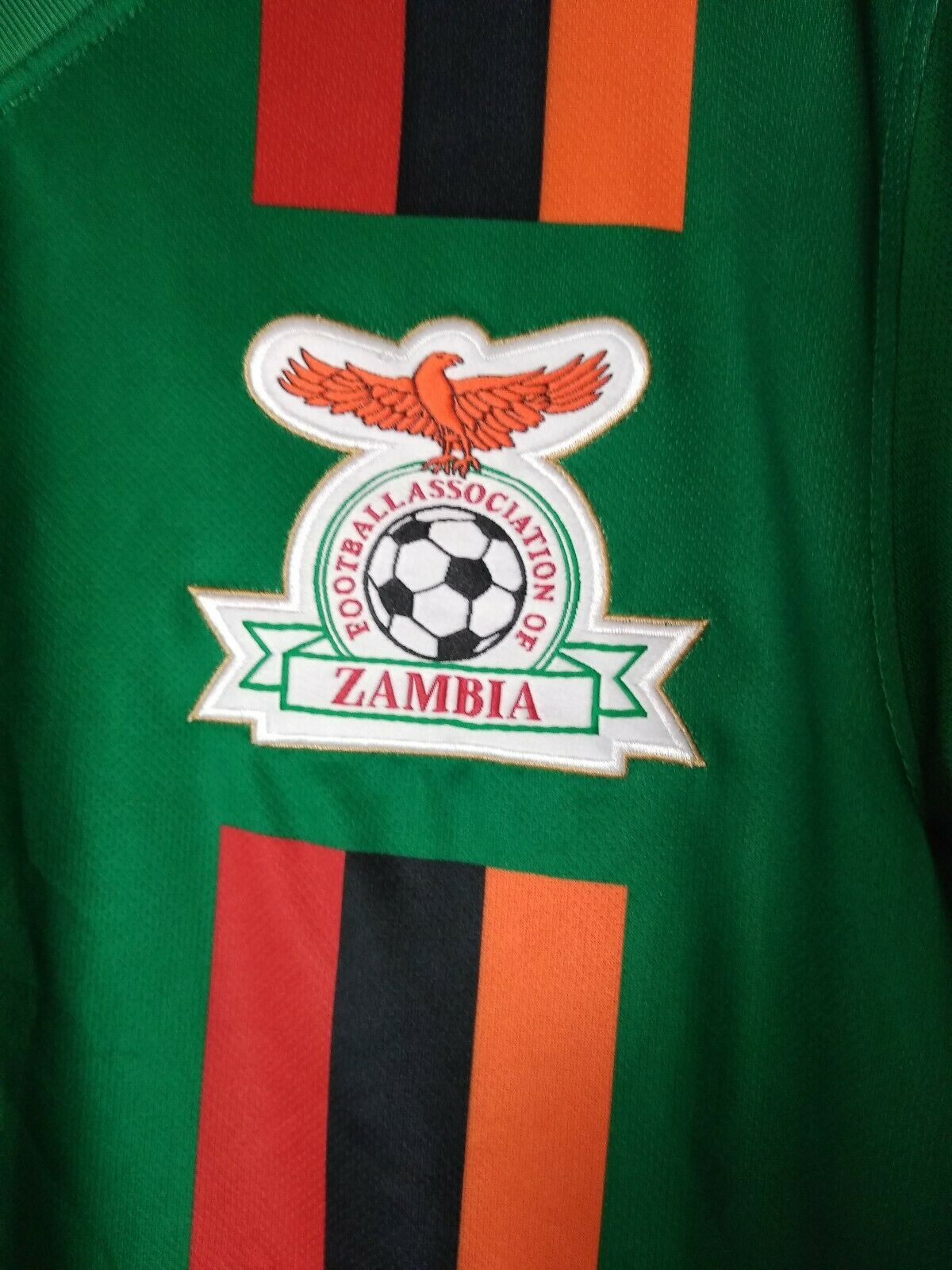 Authentic NIKE Dri - Fit ZAMBIA Football Association Soccer Shirt ...