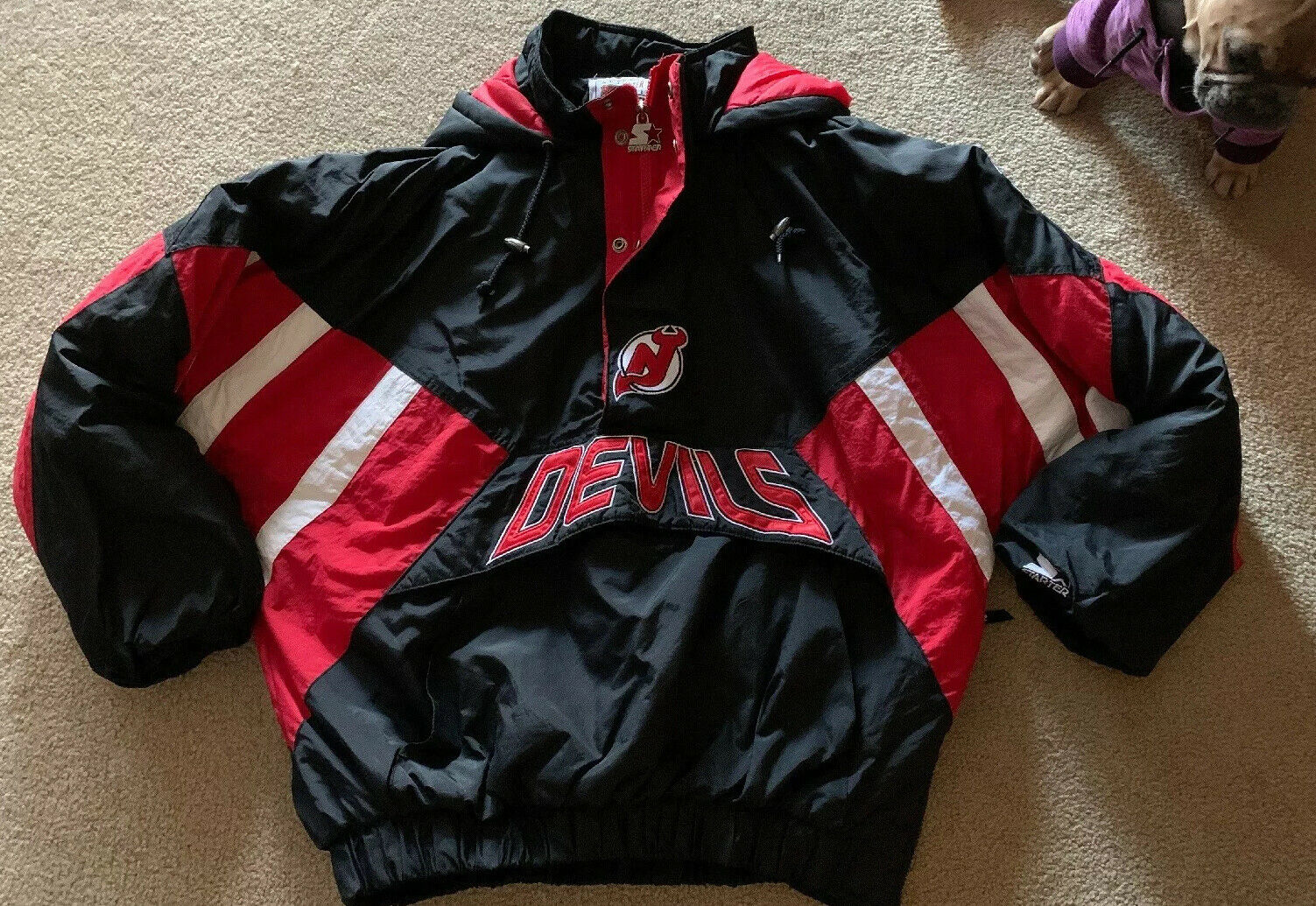 Jersey Devils Starter Jacket Retro / Vintage NHL Men’s XL. | #19032885