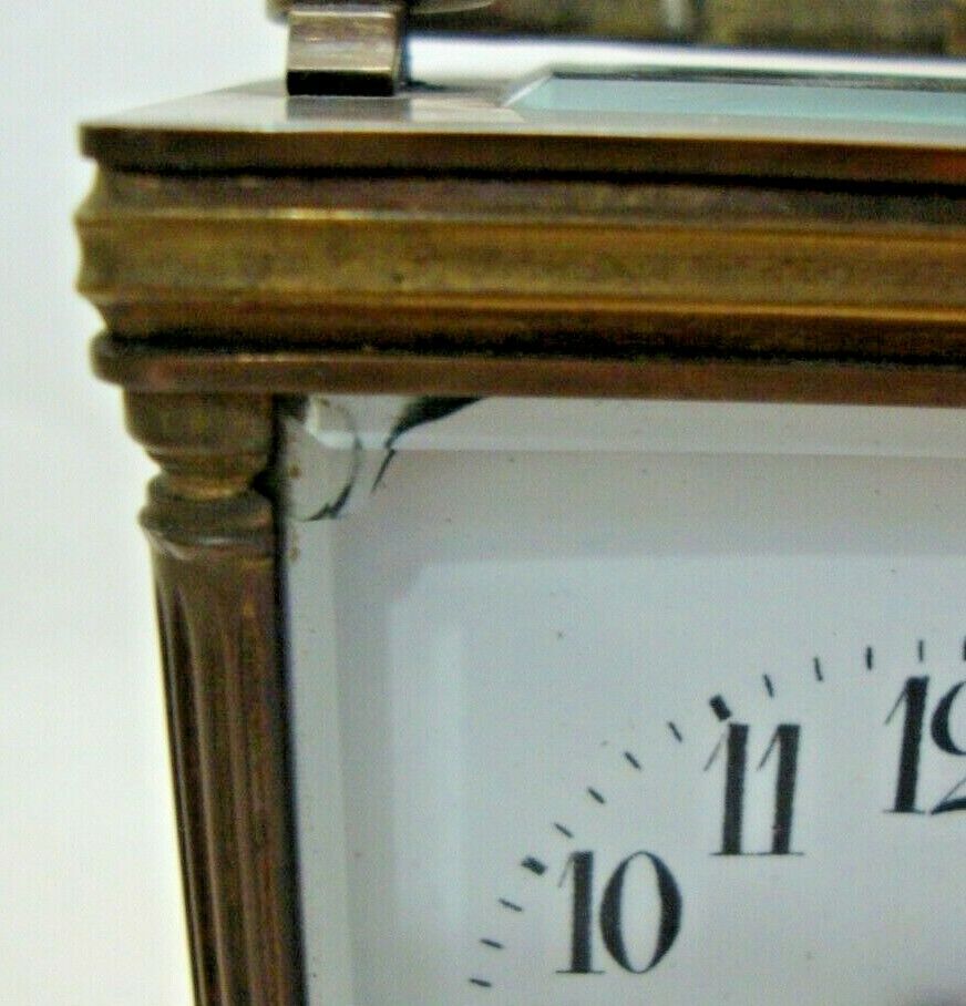 Early 20th Century Brass Cased Carriage Clock Made In France. | #19452588