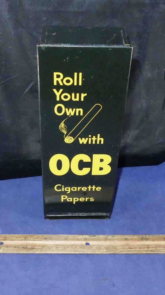 Vintage Roll Your Own W/ OCB Tobacco Cigarette Paper Display Metal ...