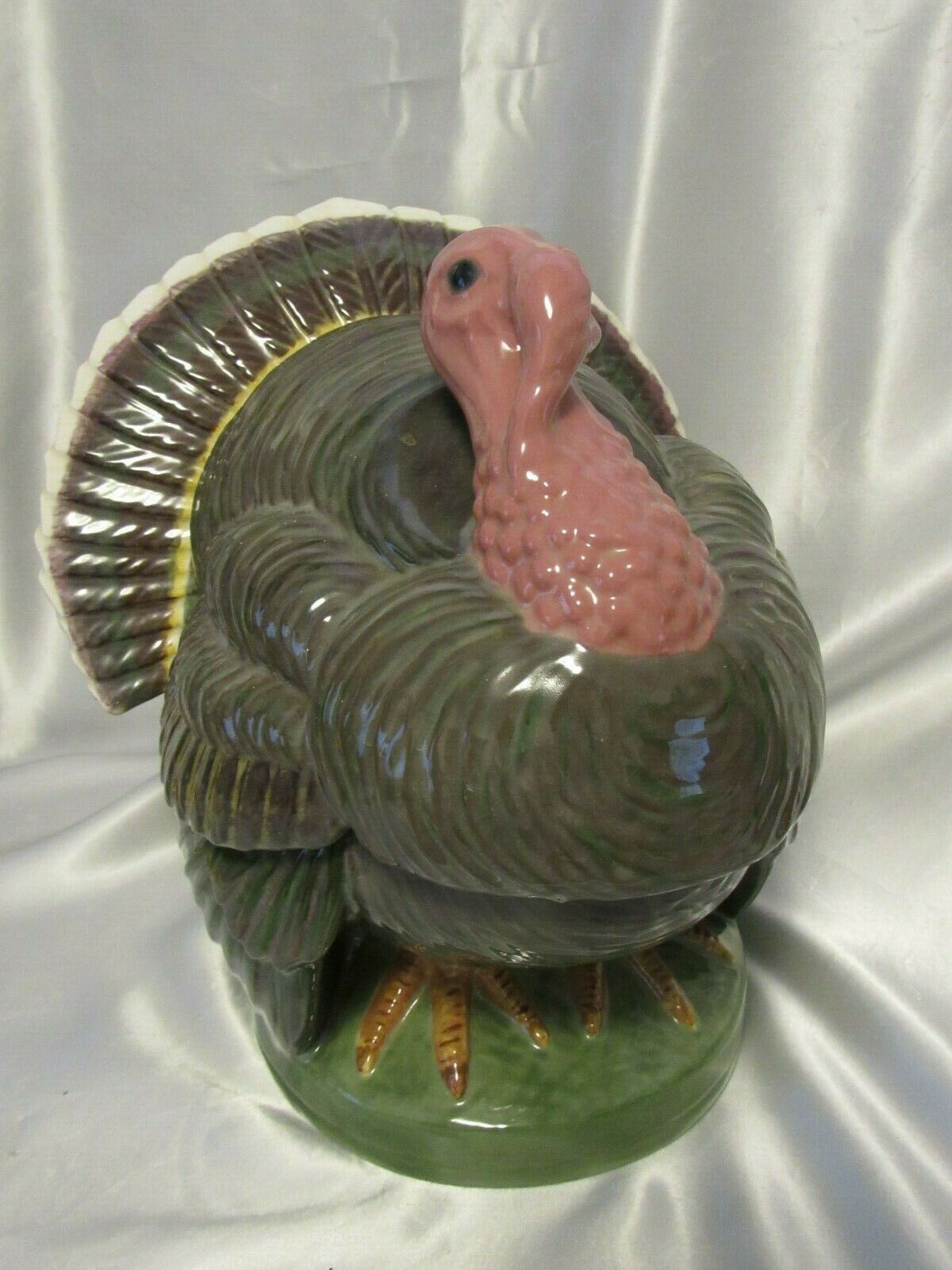 Vintage Atlantic Mold Thanksgiving Centerpiece Ceramic Turkey Cookie ...