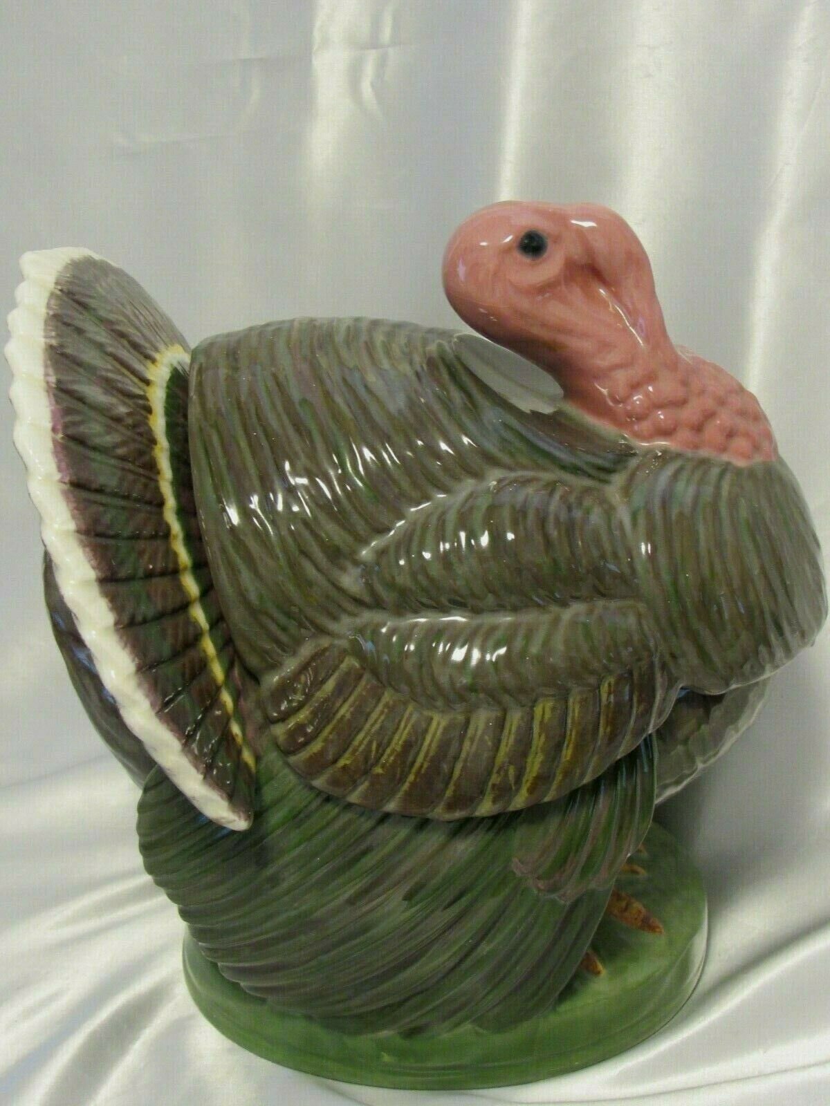 Vintage Atlantic Mold Thanksgiving Centerpiece Ceramic Turkey Cookie ...