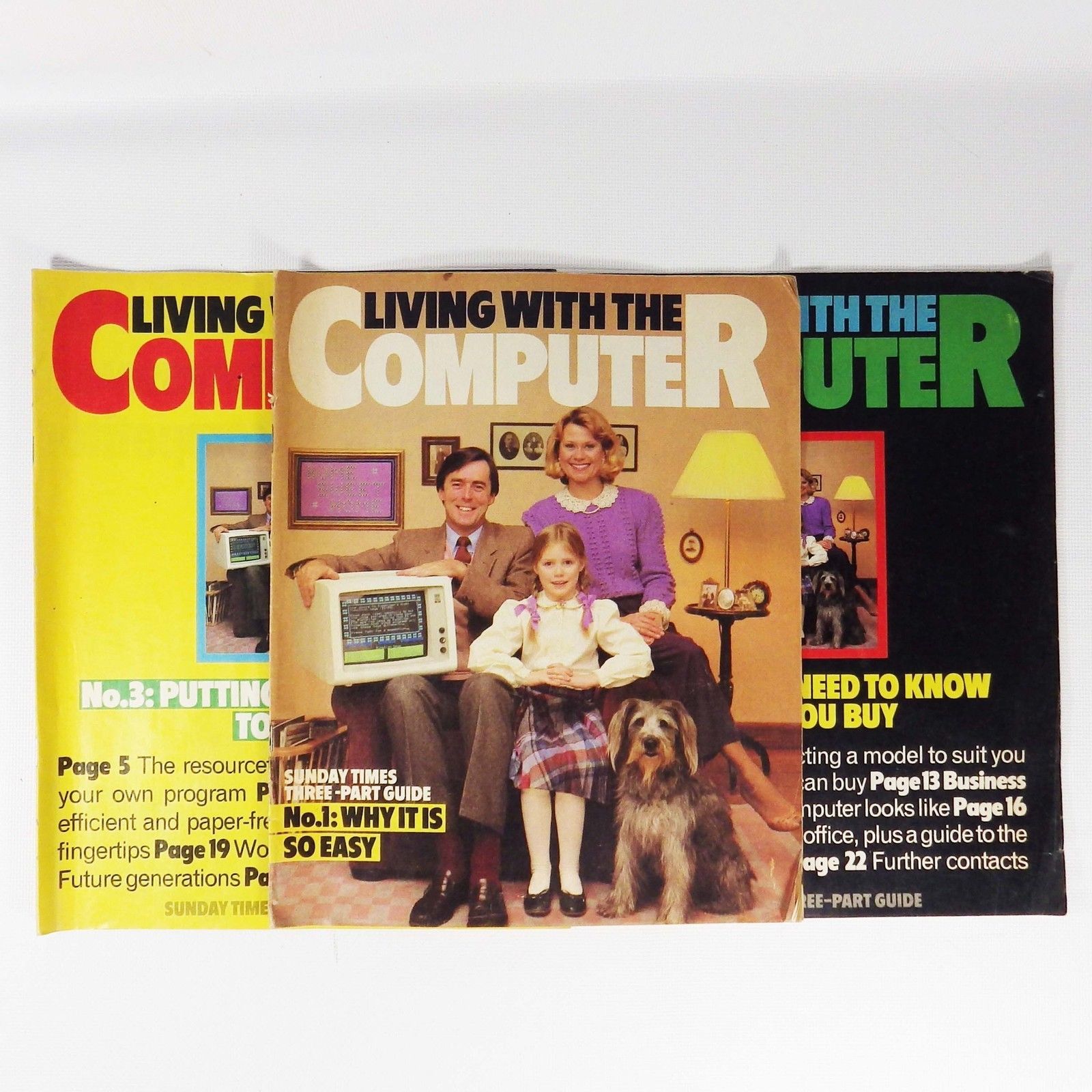 Vintage 1984 British English Living With The Computer Magazines Issues ...