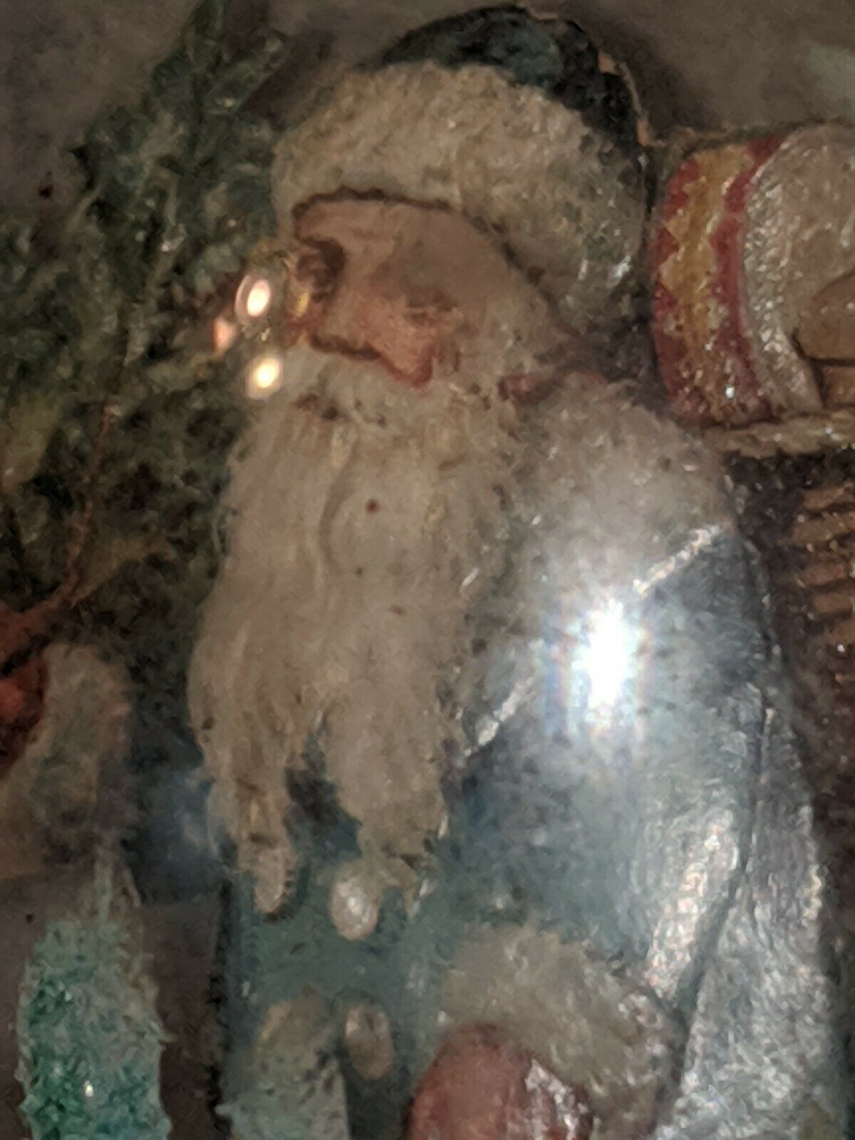 Vintage Victorian Style Christmas Ornament Die Cut Santa Claus | #18952300