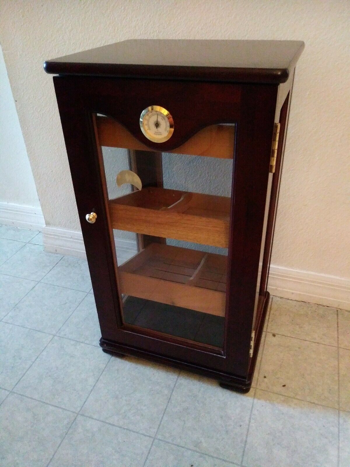 UNIQUE CIGAR HUMIDOR - GREAT DISPLAY SHOW CASE - Tempered Glass | #18994136