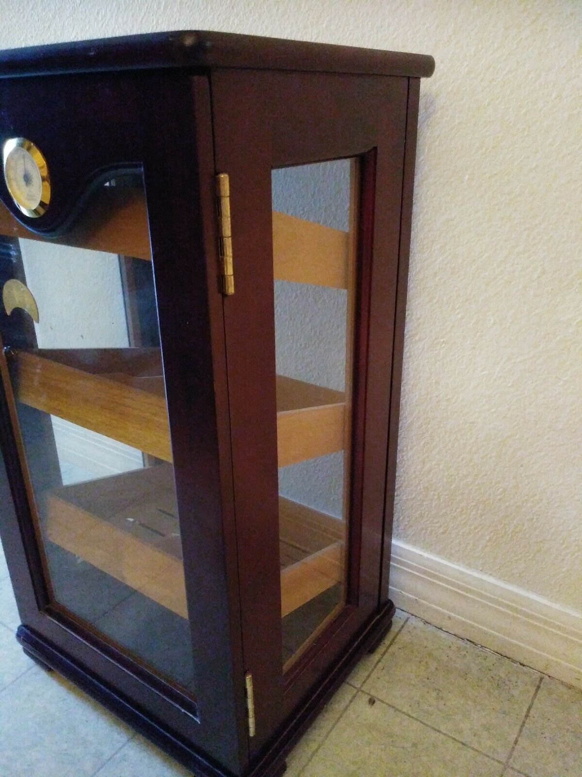 UNIQUE CIGAR HUMIDOR - GREAT DISPLAY SHOW CASE - Tempered Glass | #18994136