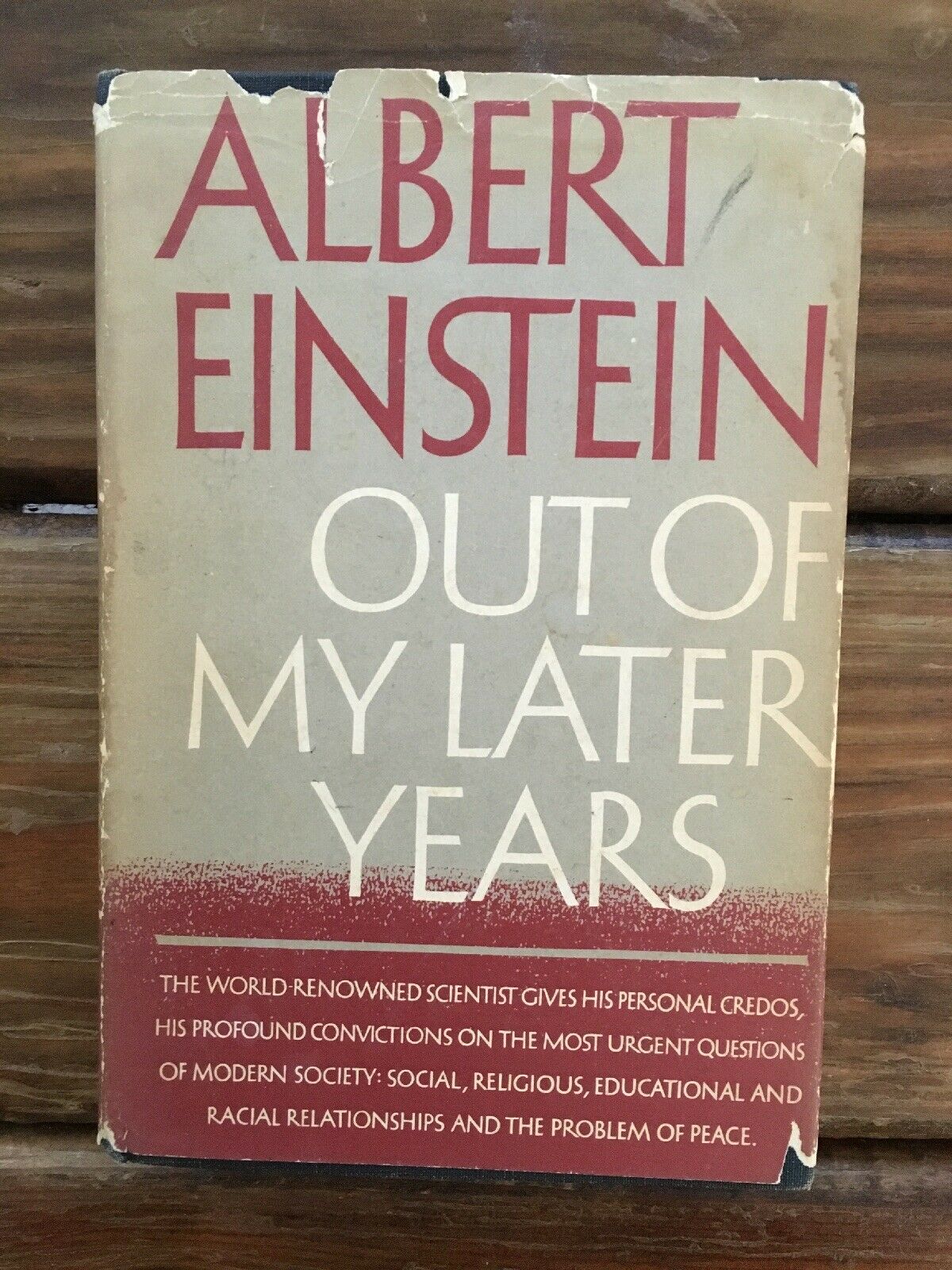 Albert Einstein Out Of My Later Years 1950 HC Philosophical Library ...