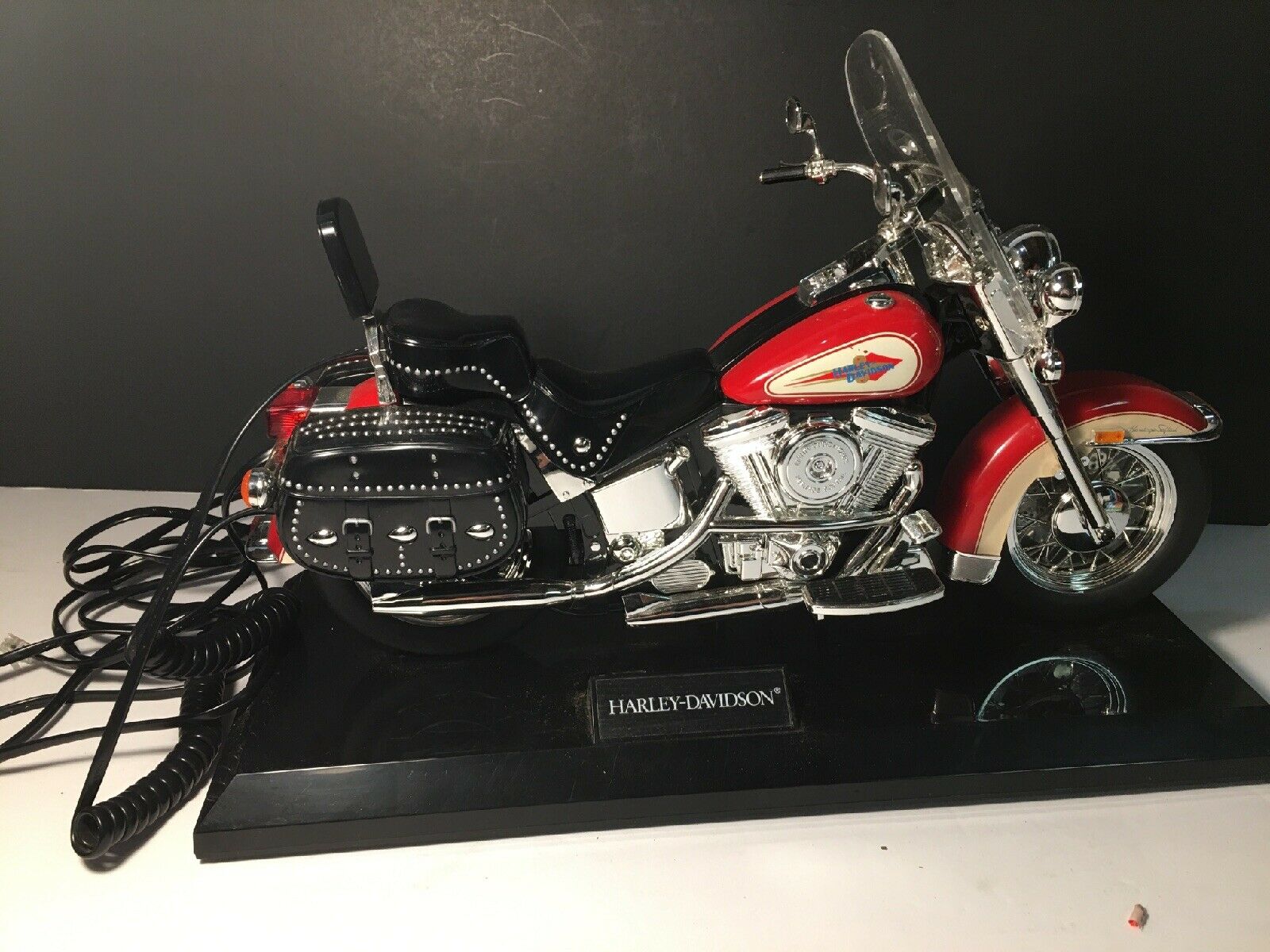 Telemania Harley Davidson Red Heritage Softail Telephone | #18977424