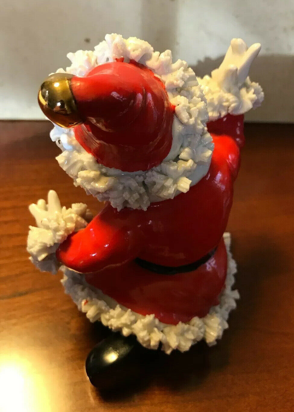 Vintage Santa Figurine With Spaghetti And Cole Slaw Trim, WOW | #18901184