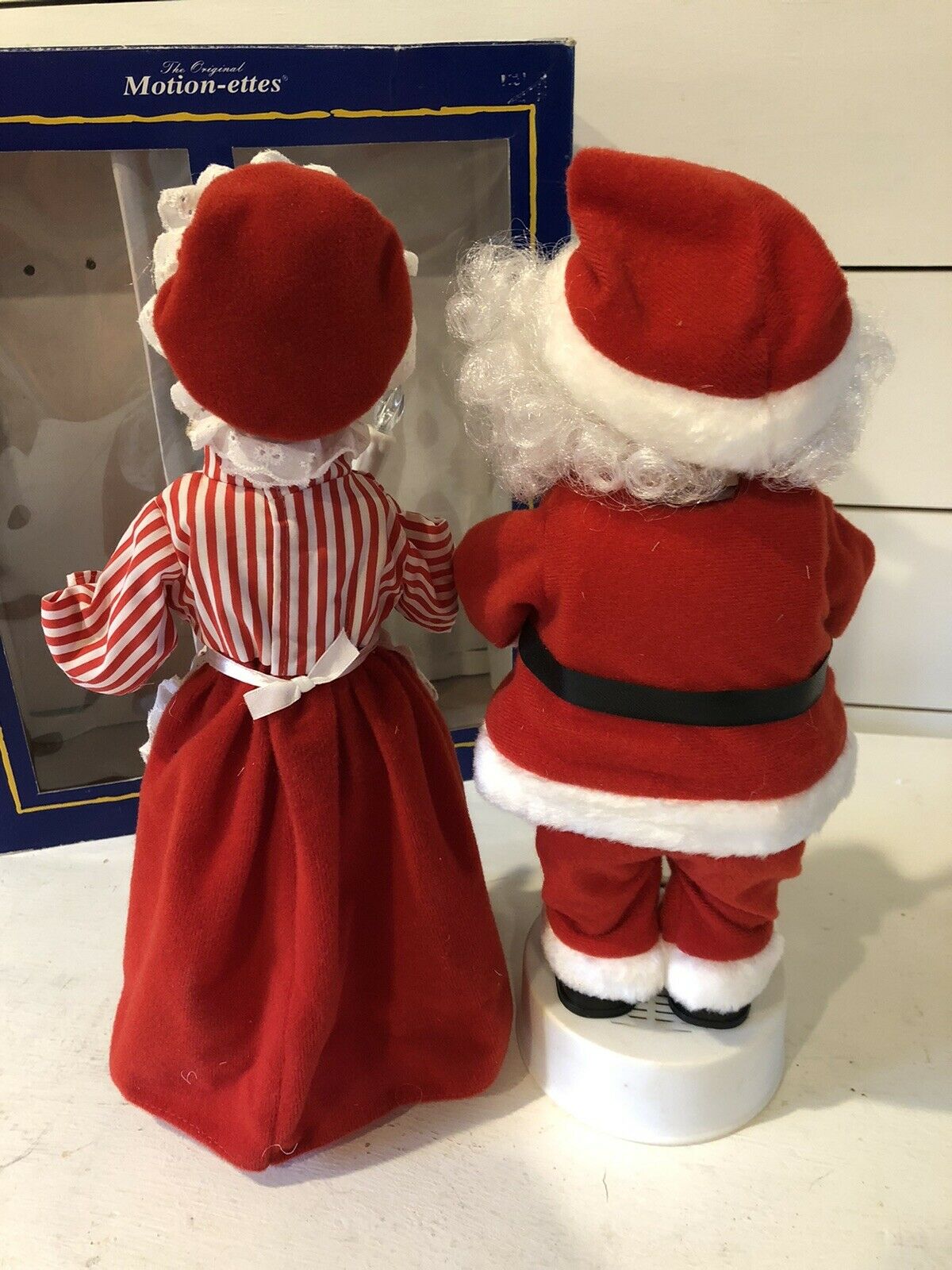 VINTAGE Telco Motionettes 15 Inch Mr. & Mrs. Santa Claus Twin Pack ...