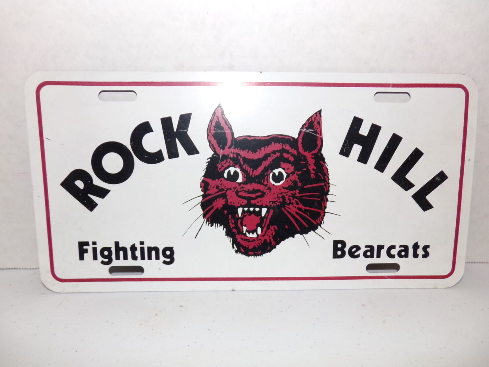 Rock Hill SC High School Fighting Bearcats Metal License Plate South ...