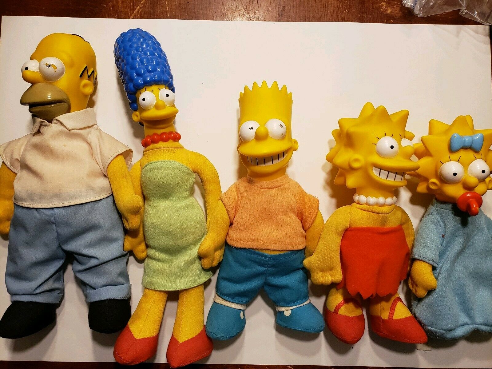 1990s Burger King The Simpsons Dolls Marge Homer Bart Maggie Lisa Set ...