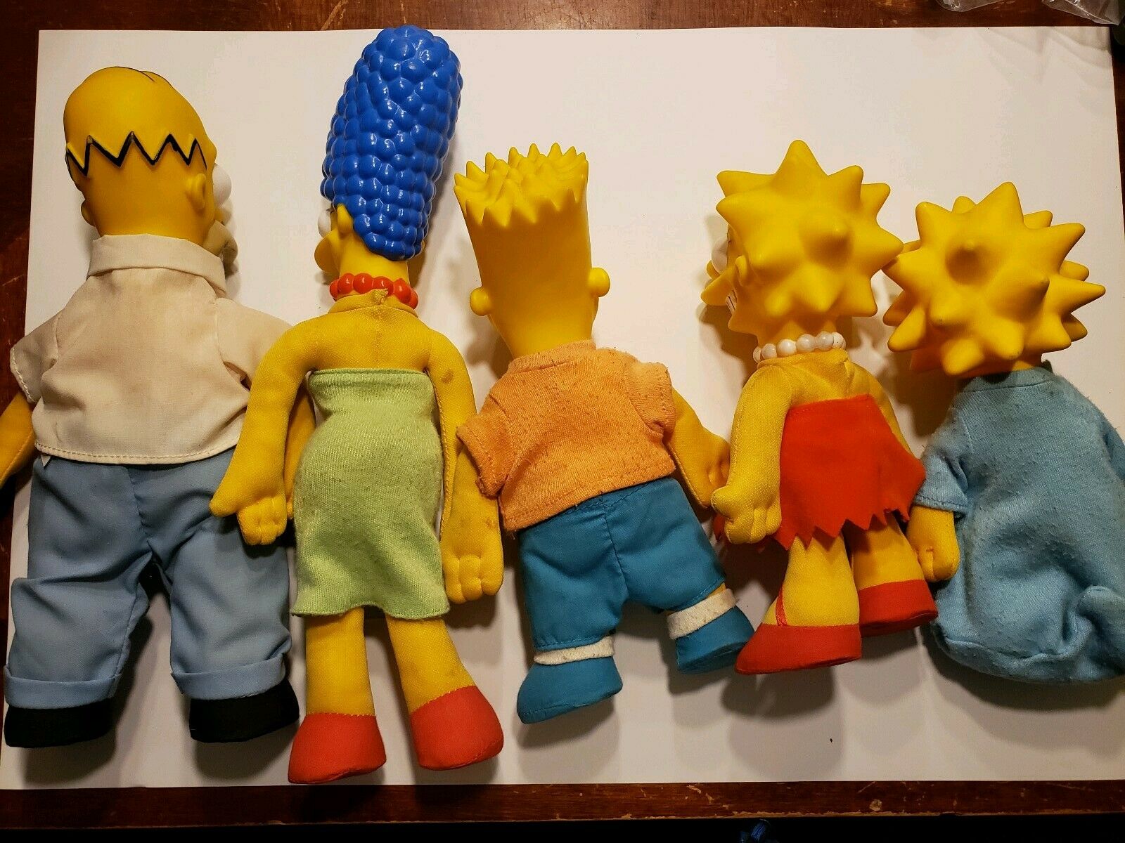 1990s Burger King The Simpsons Dolls Marge Homer Bart Maggie Lisa Set ...