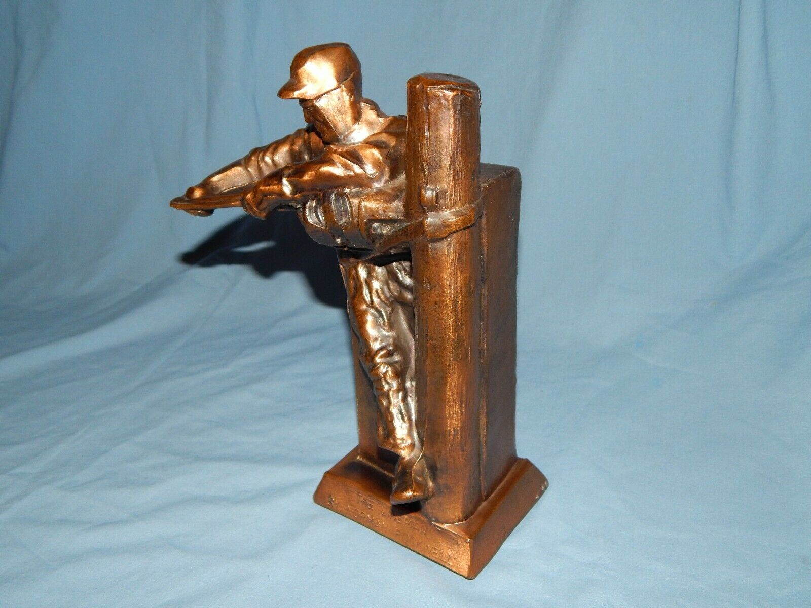 Vintage AT&T Statue Of Norman Rockwell ' S The Lineman | #18766380