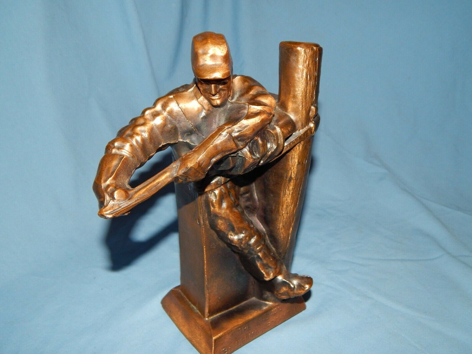 Vintage AT&T Statue Of Norman Rockwell ' S The Lineman | #18766380