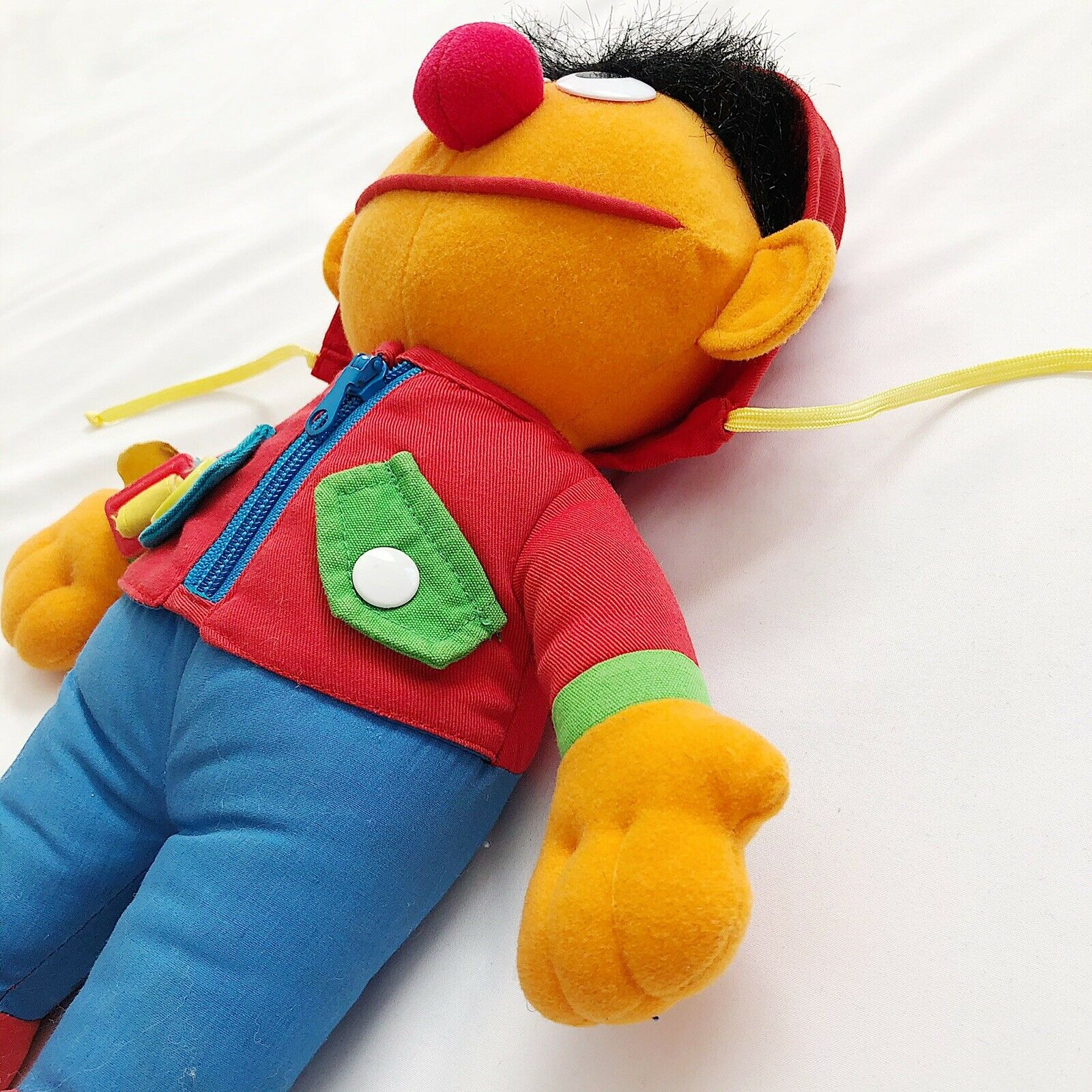 Vintage Playskool Plush Dress Me Up Ernie Sesame Street Doll Toy 1990 ...