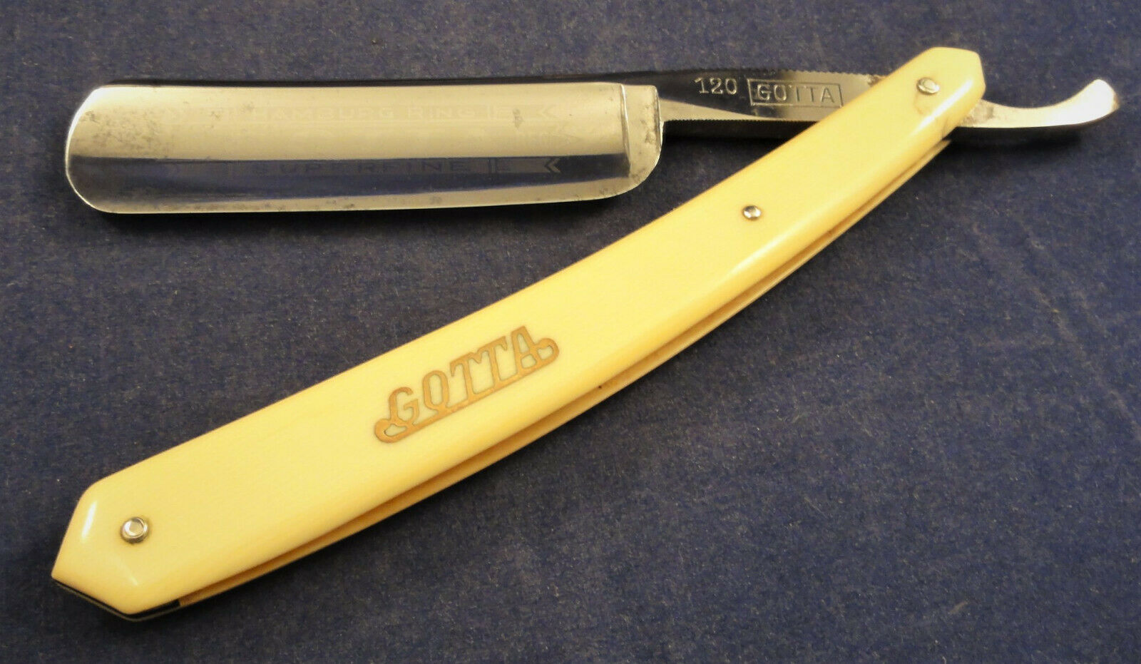 Vintage 6/8 " Sheffield Steel German Ground Gotta 120 Cut Throat ...