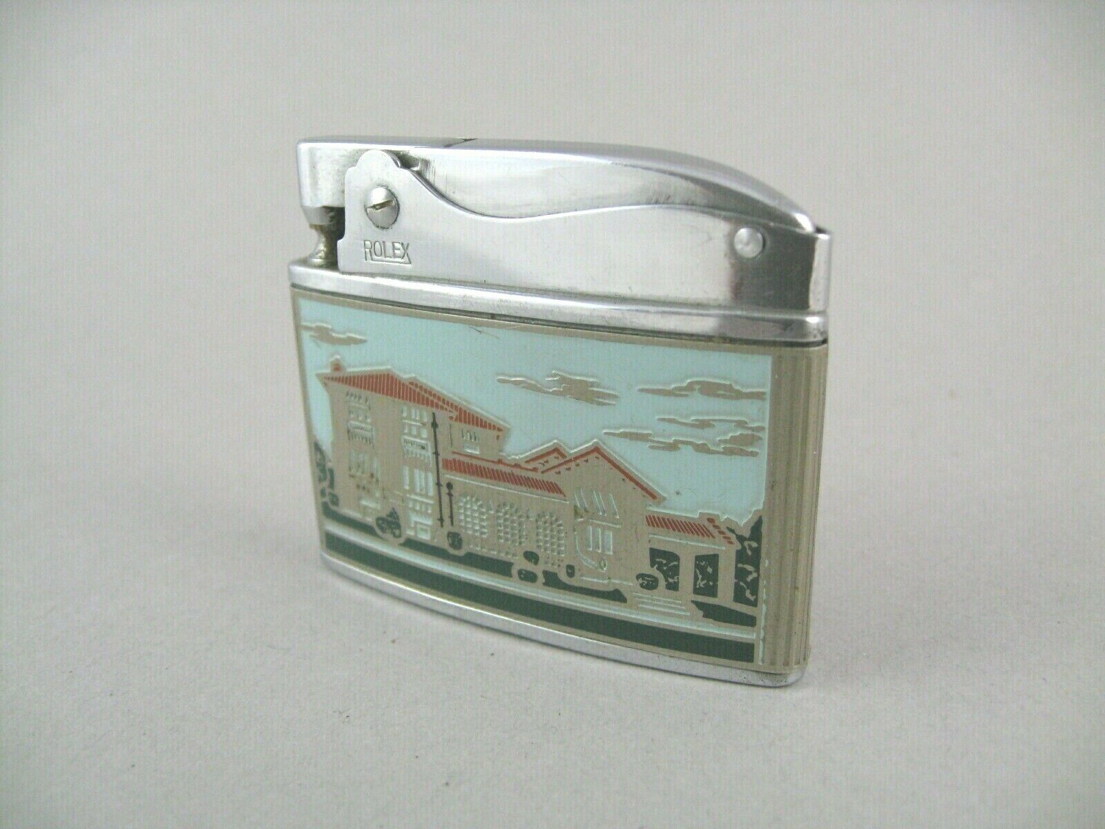 Vintage ROLEX Automatic De Luxe Cigarette Lighter Southern Funeral Home ...