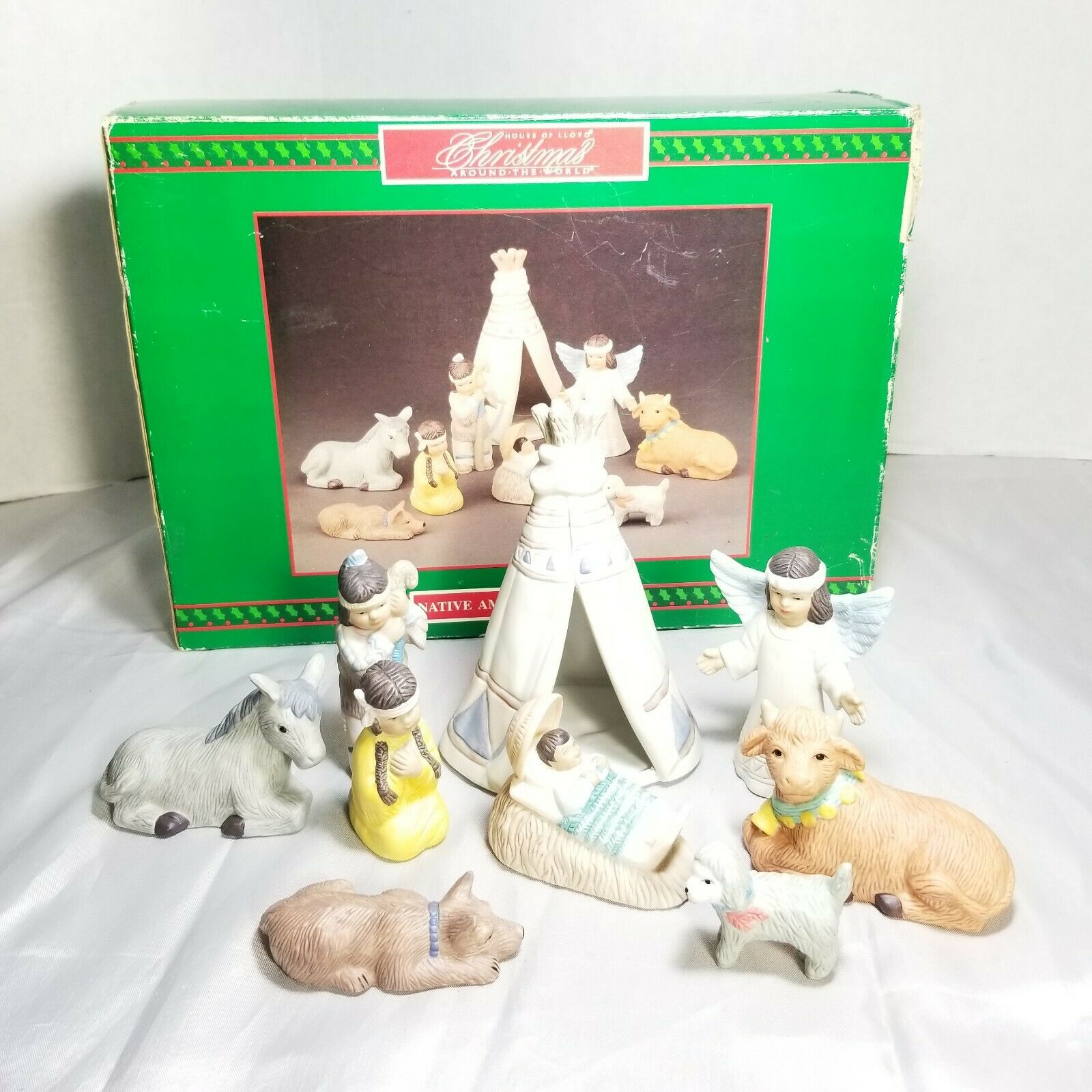 Vintage House Of Lloyd Native American Nativity Christmas Around The ...