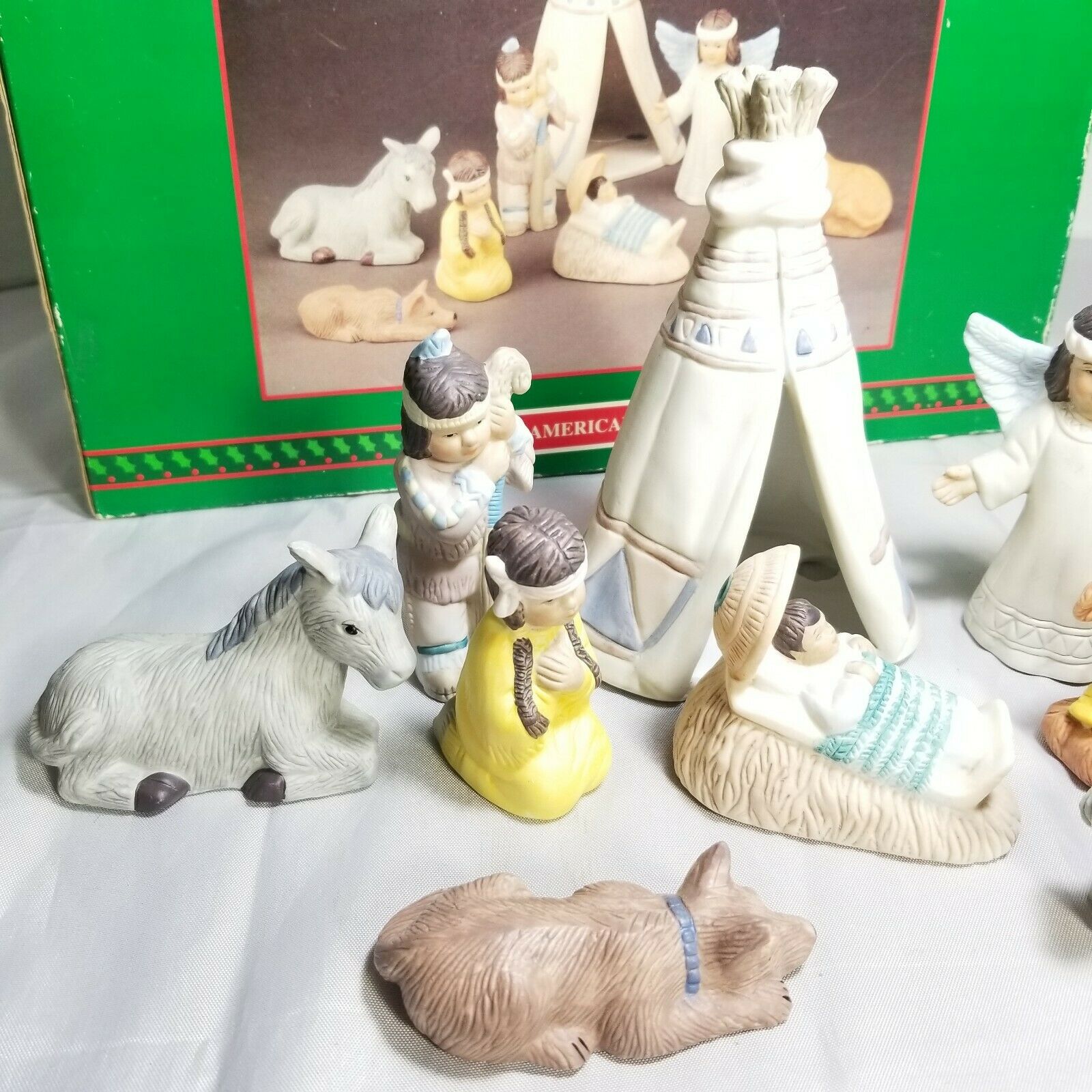 Vintage House Of Lloyd Native American Nativity Christmas Around The ...