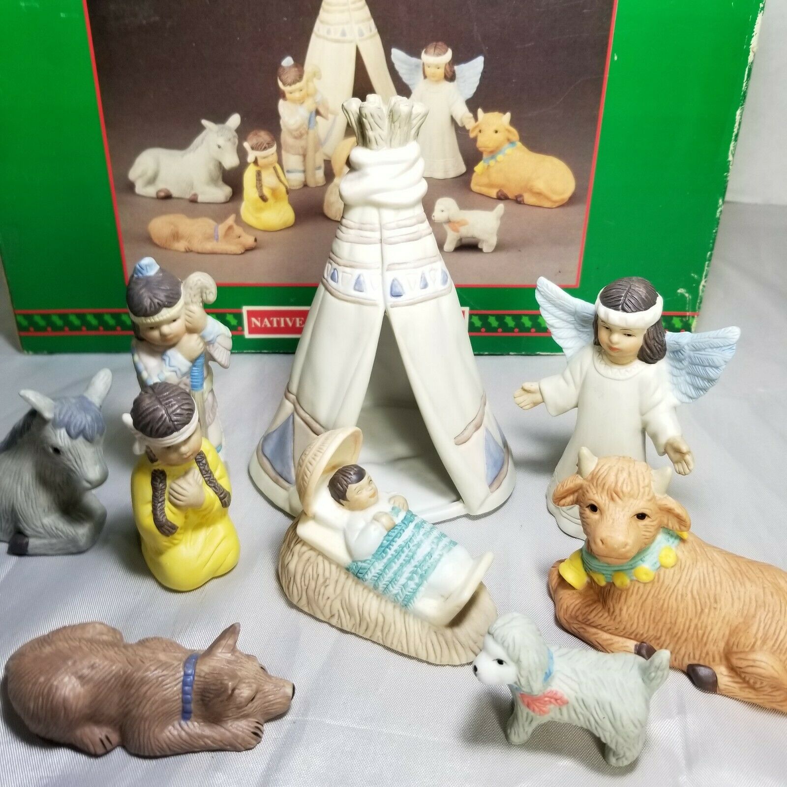 Vintage House Of Lloyd Native American Nativity Christmas Around The ...