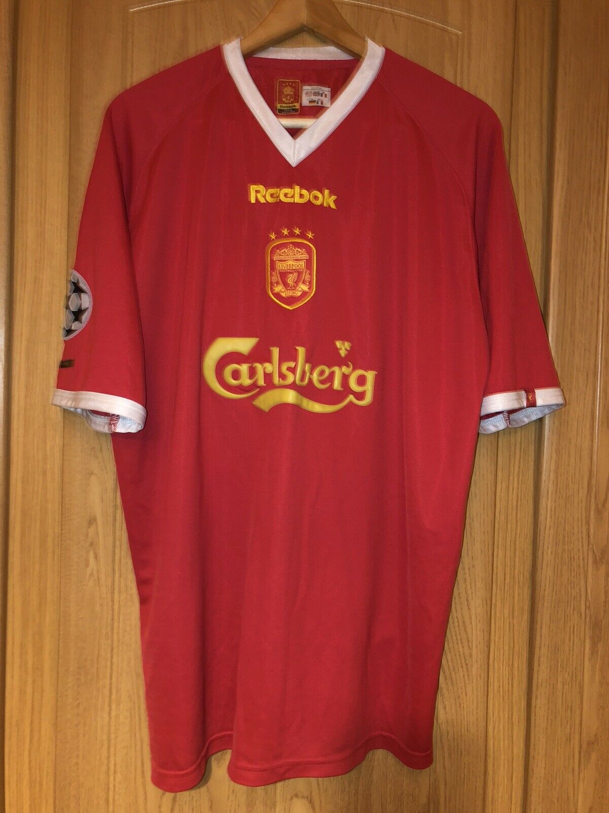 2001 - 2003 Home Liverpool Vintage Football Shirt Champions League ...