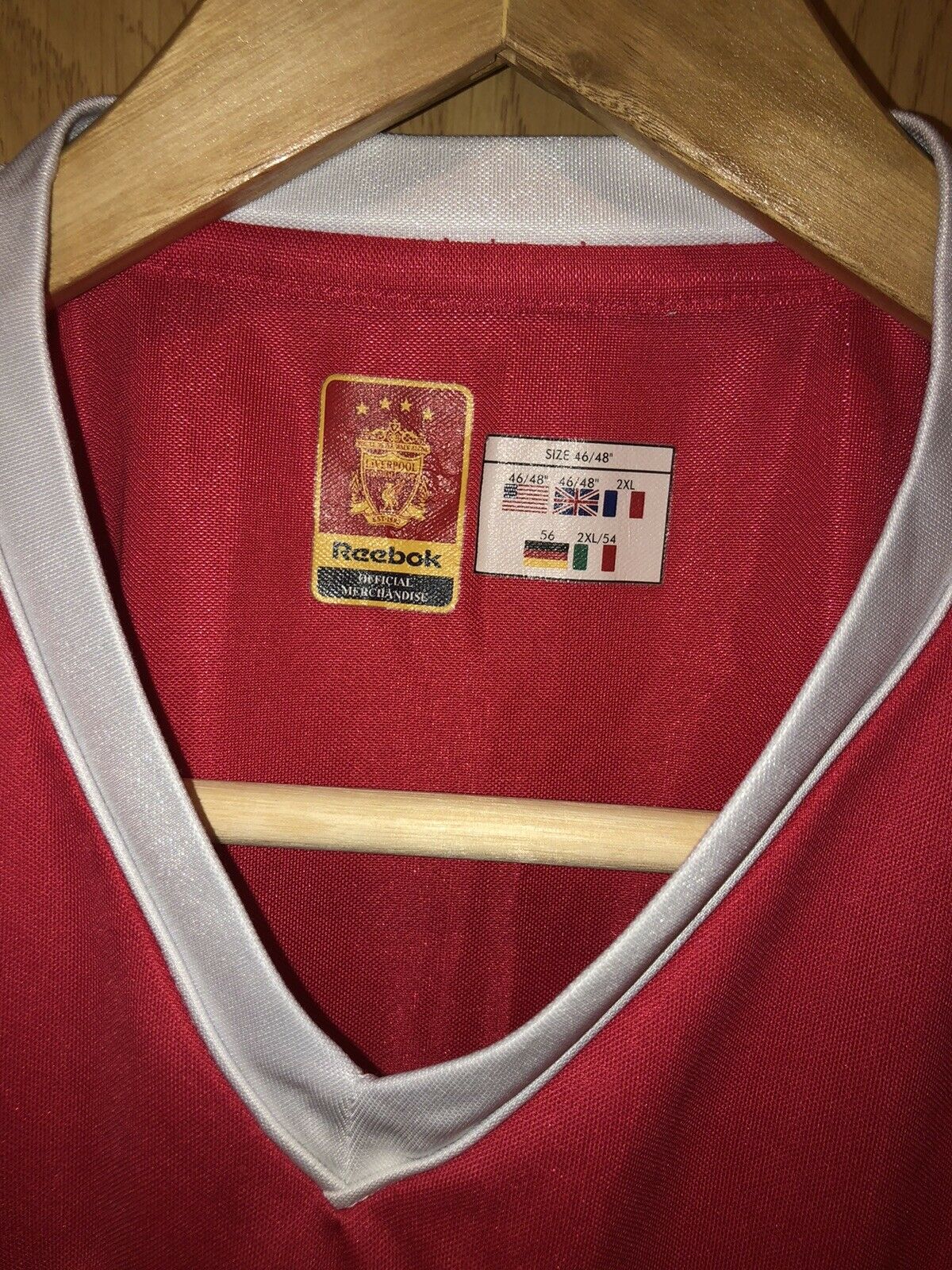 2001 - 2003 Home Liverpool Vintage Football Shirt Champions League ...