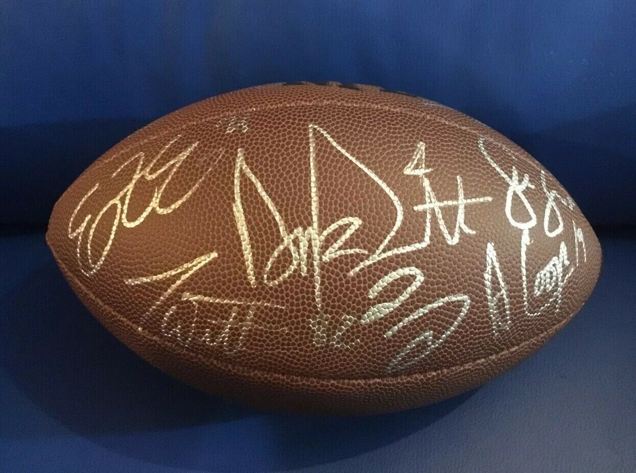 Dak Prescott Dallas Cowboys Team Signed Football (Elliott Witten & More ...