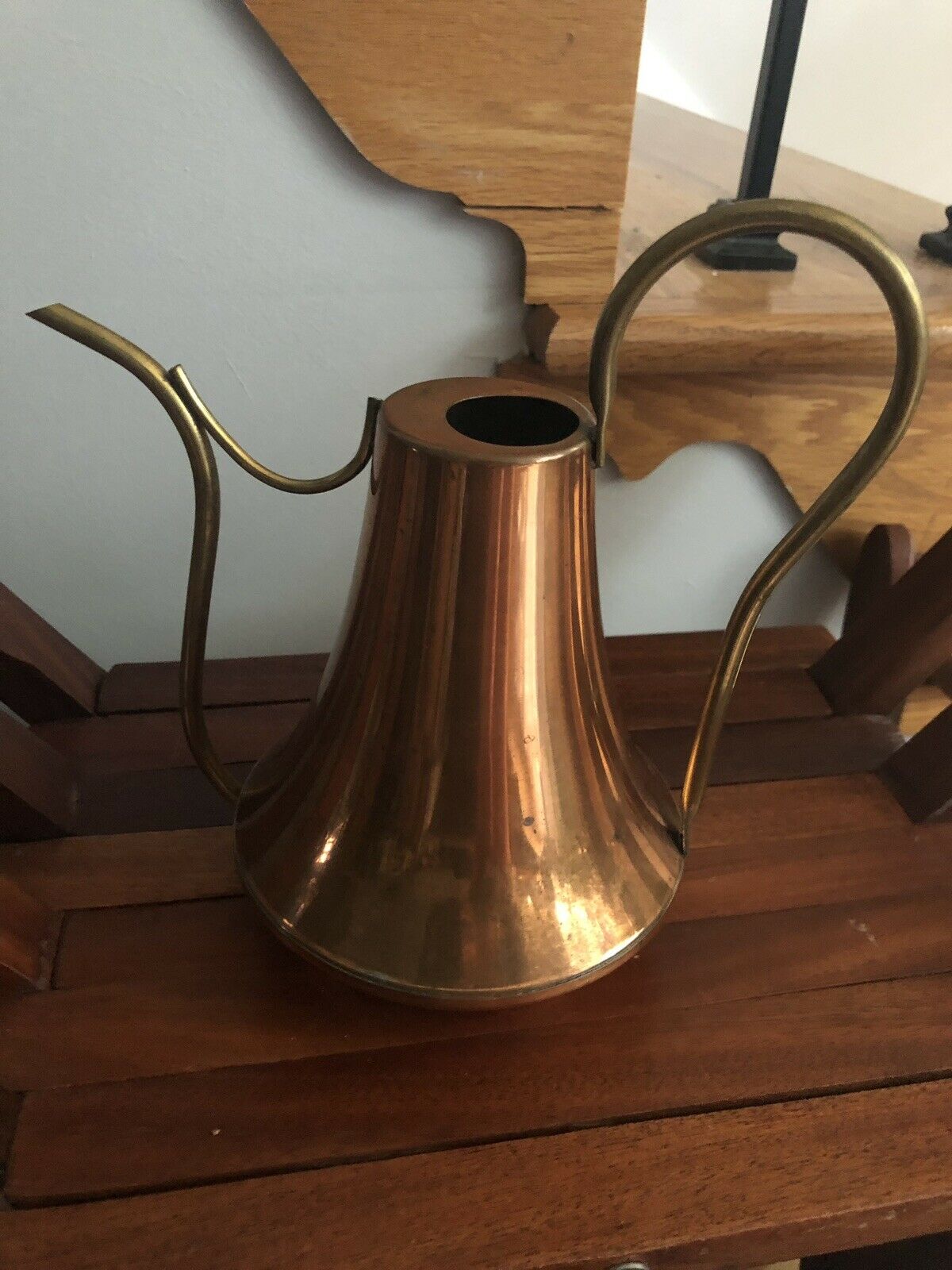 Vintage Ethan Allen Made In England Primative Design Copper Pot | #18592050