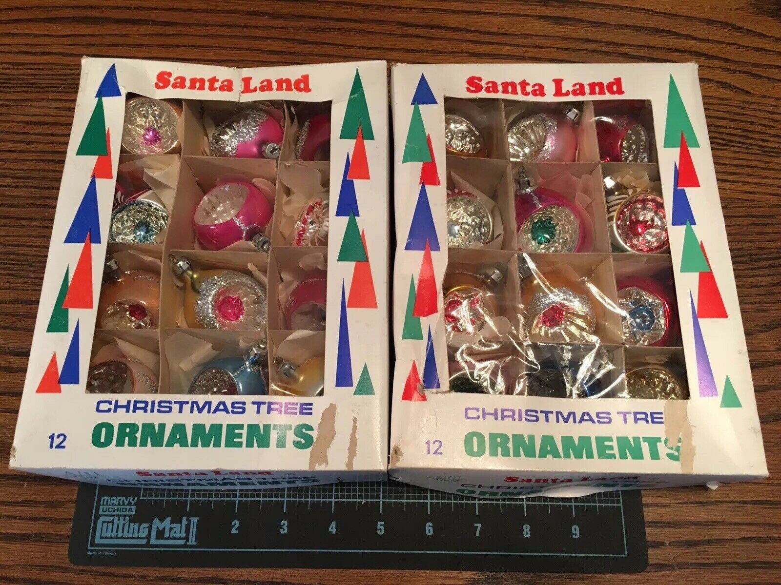 Vintage Santa Land Hand Blown Christmas Ornaments Poland 24 Count ...
