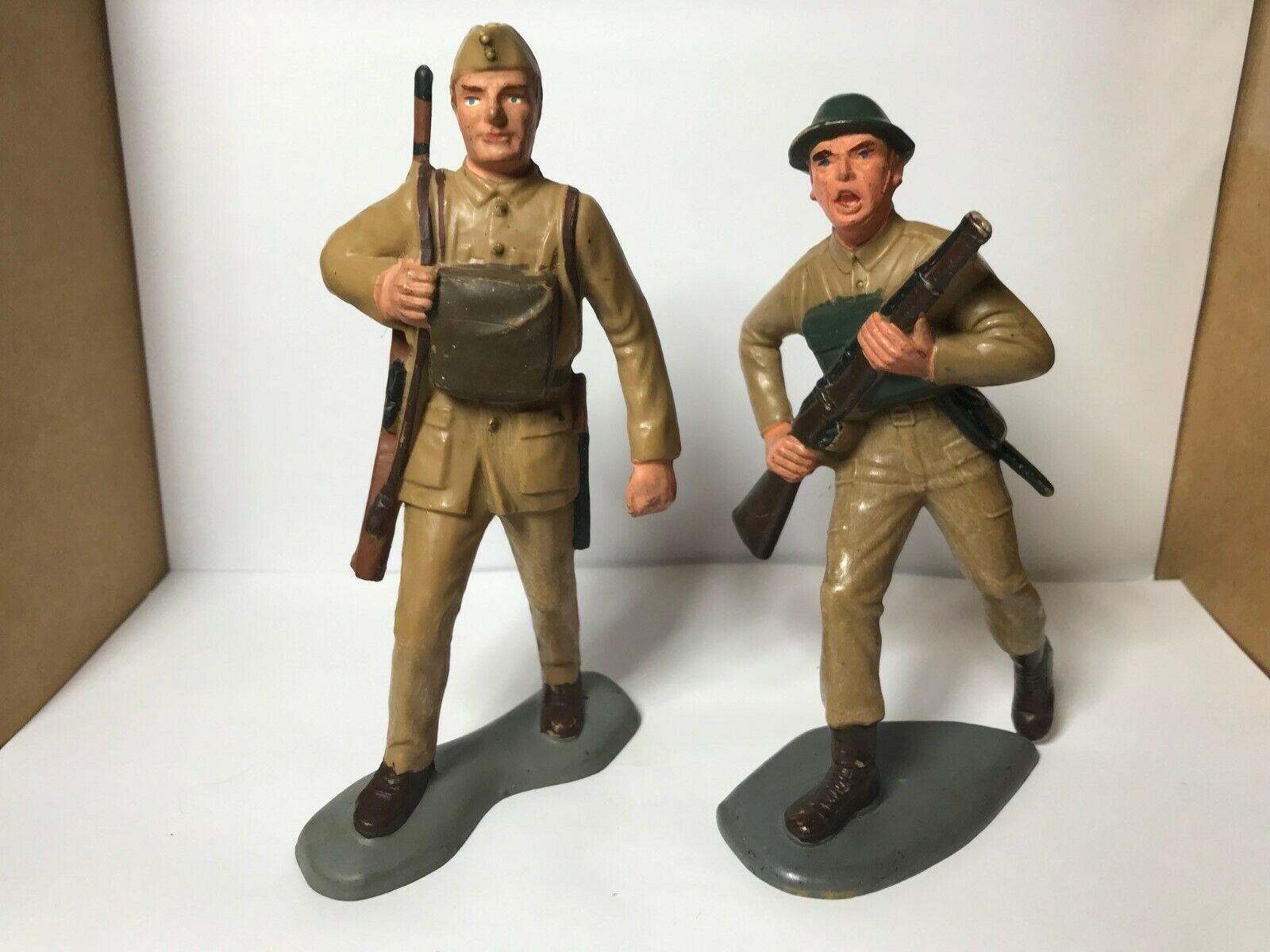 Vintage 1963 Louis Marx British Soldier Hard Plastic Paint | #18579433