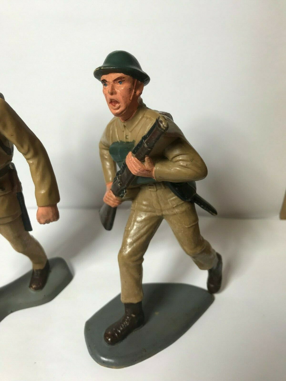 Vintage 1963 Louis Marx British Soldier Hard Plastic Paint | #18579433