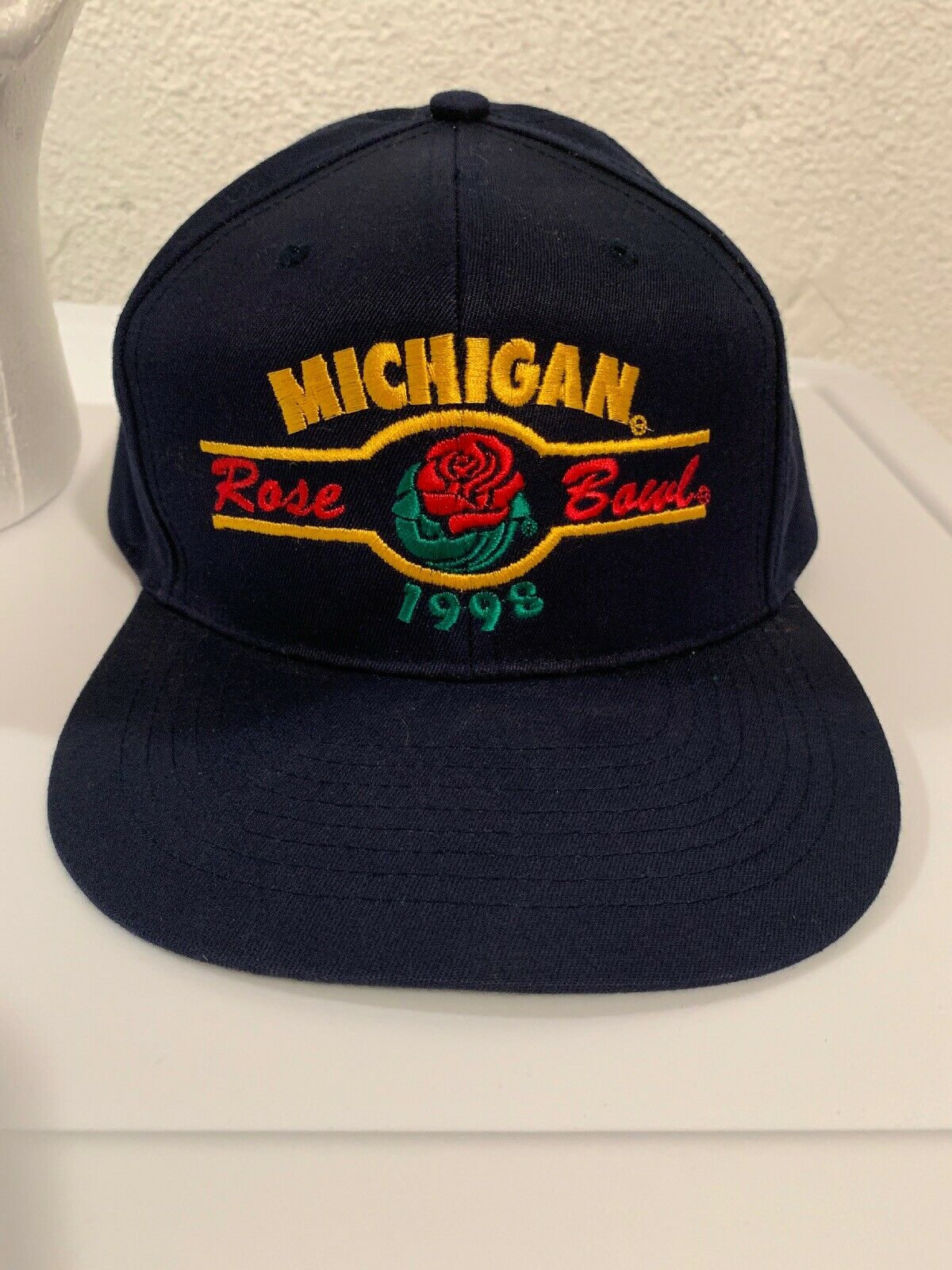 VINTAGE UNIVERSITY OF MICHIGAN 1998 ROSE BOWL HAT | #18591789