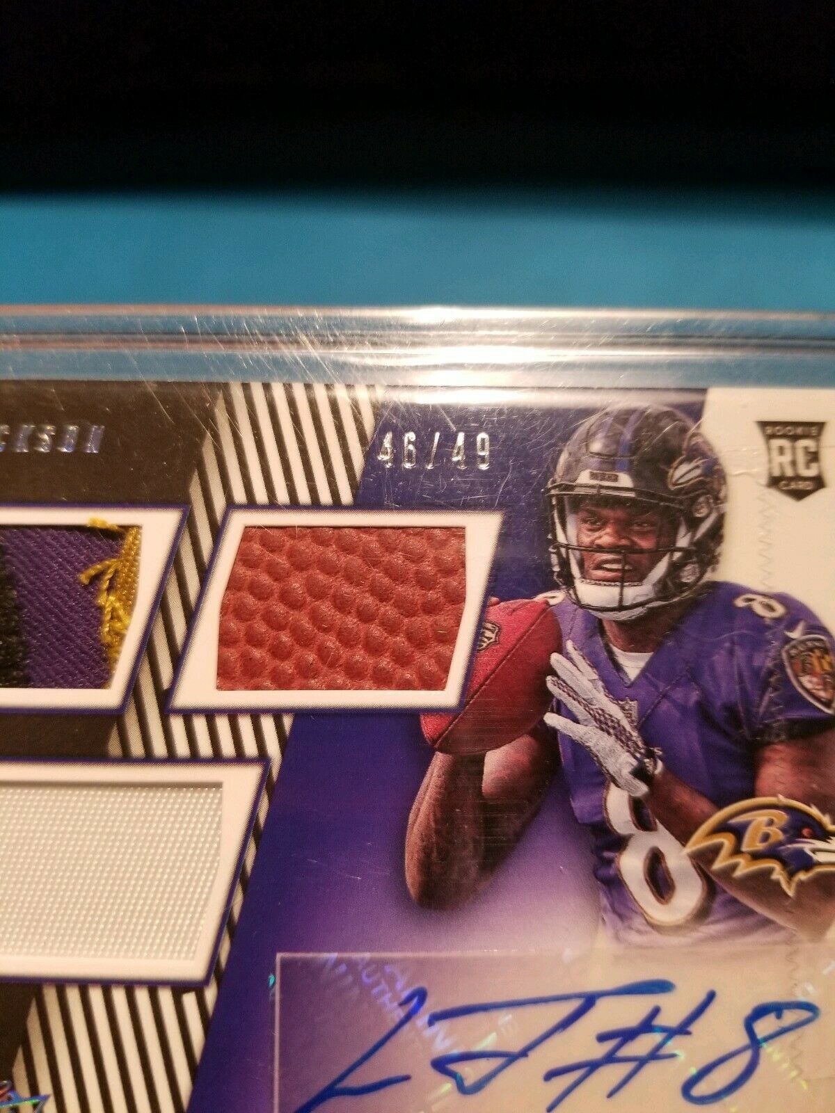 Lamar Jackson BALTIMORE RAVENS AUTOGRAPH Absolute Football Card 2018 ...
