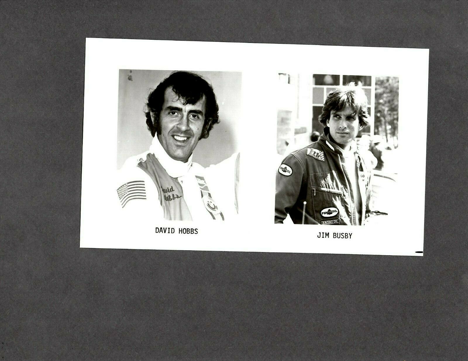 1970s David Hobbs Jim Busby Press Kit Photo Car Racing Drivers | #18557732