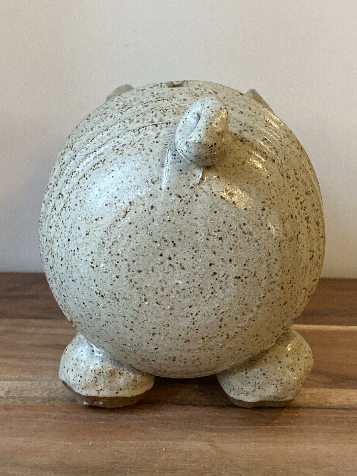 Glazed Ceramic Vintage Piggy Bank Cork Nose (Pottery Stoneware Large ...