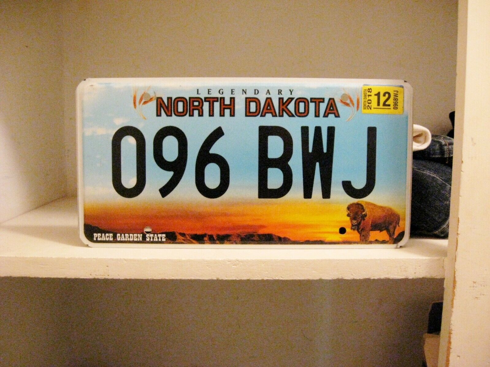 LEGENDARY NORTH DAKOTA PEACE GARDEN STATE LICENSE PLATE | #18649179