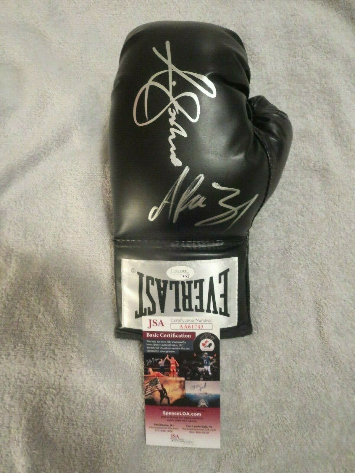 ANTHONY JOSHUA & ANDY RUIZ SIGNED BOXING GLOVE, JSA, THE ONLY 2 ON EBAY ...