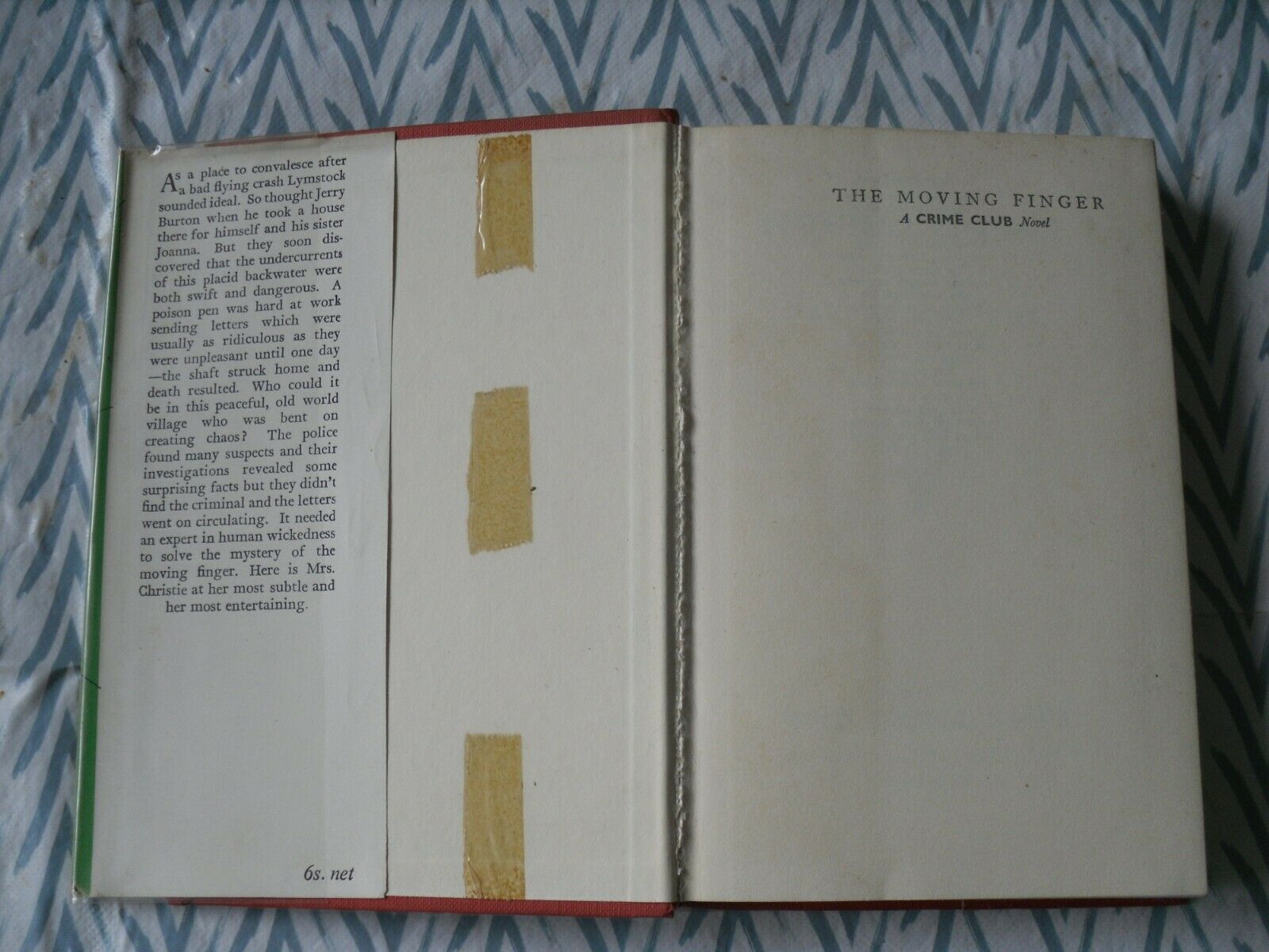 The Moving Finger By Agatha Christie Collins Crime Club | #19374207