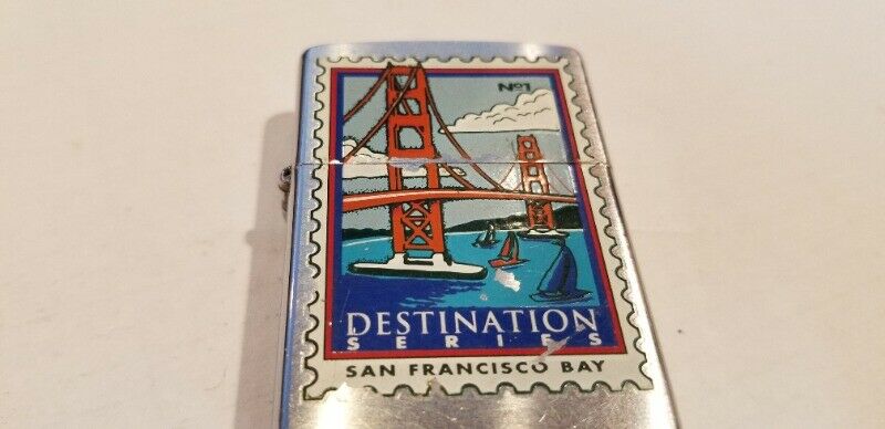 Zippo Cigarette Lighter 2000 Destination Series San Francisco Bay With ...