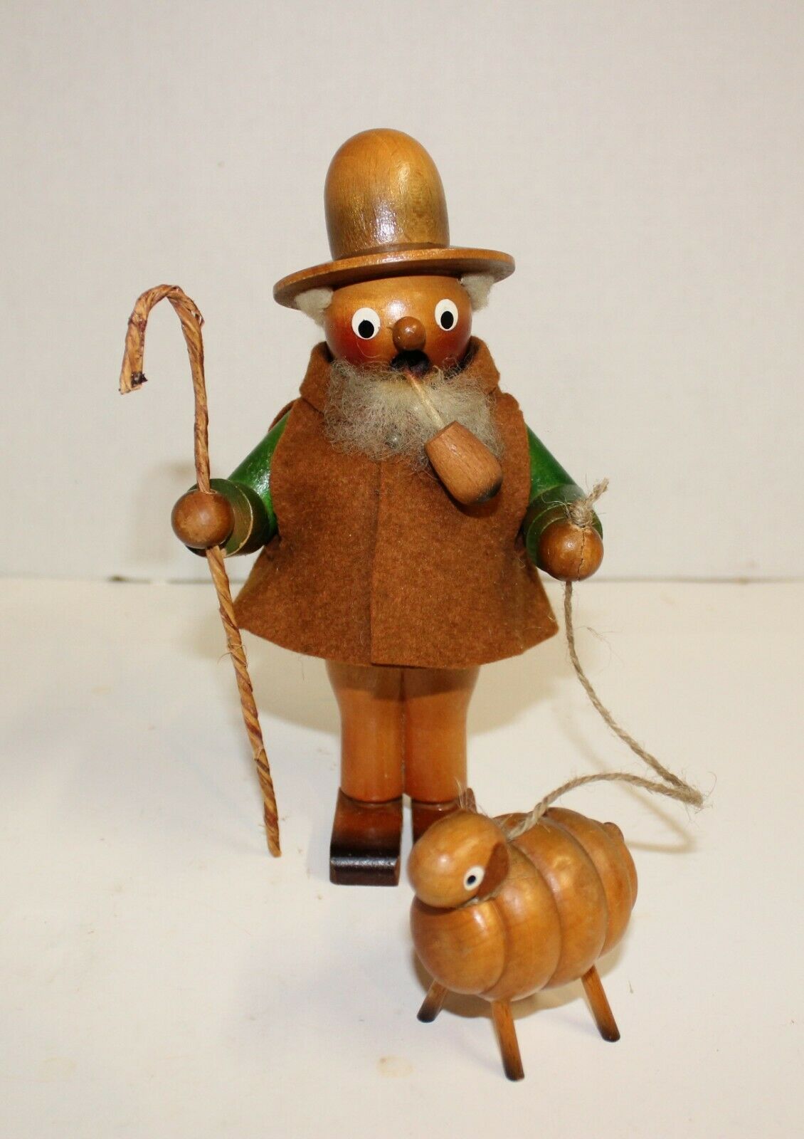 Vintage German Steinbach Incense Burner Smoker Sheppard With Sheep ...